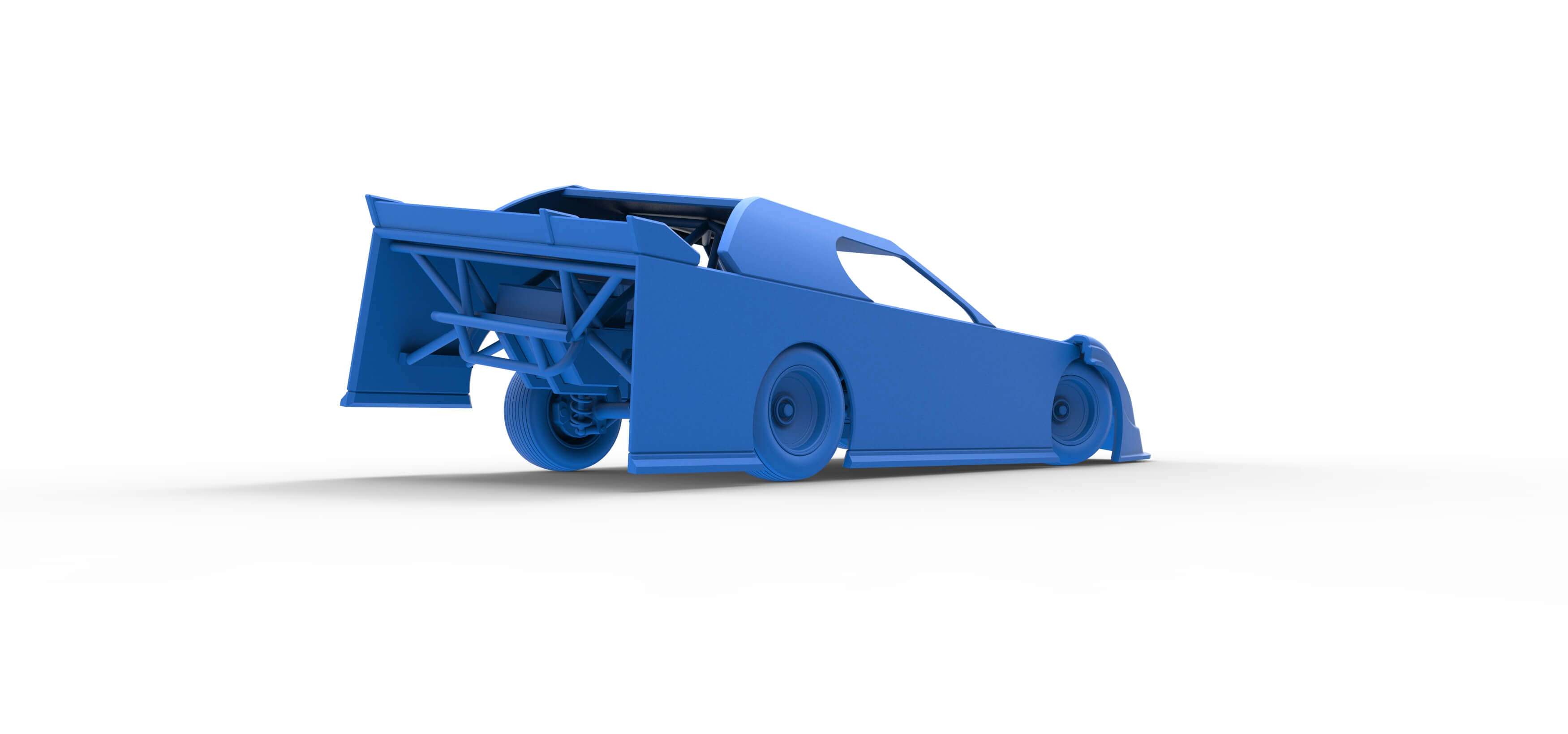 Dirt Modified Super Stock Car While Turning 1:25 - 3D Model by ...