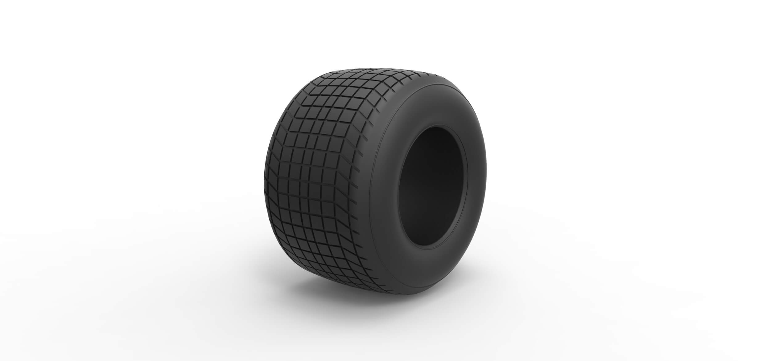 Dirt Sprint Racing Tire 1:25 - 3D Model by TechItemsRock