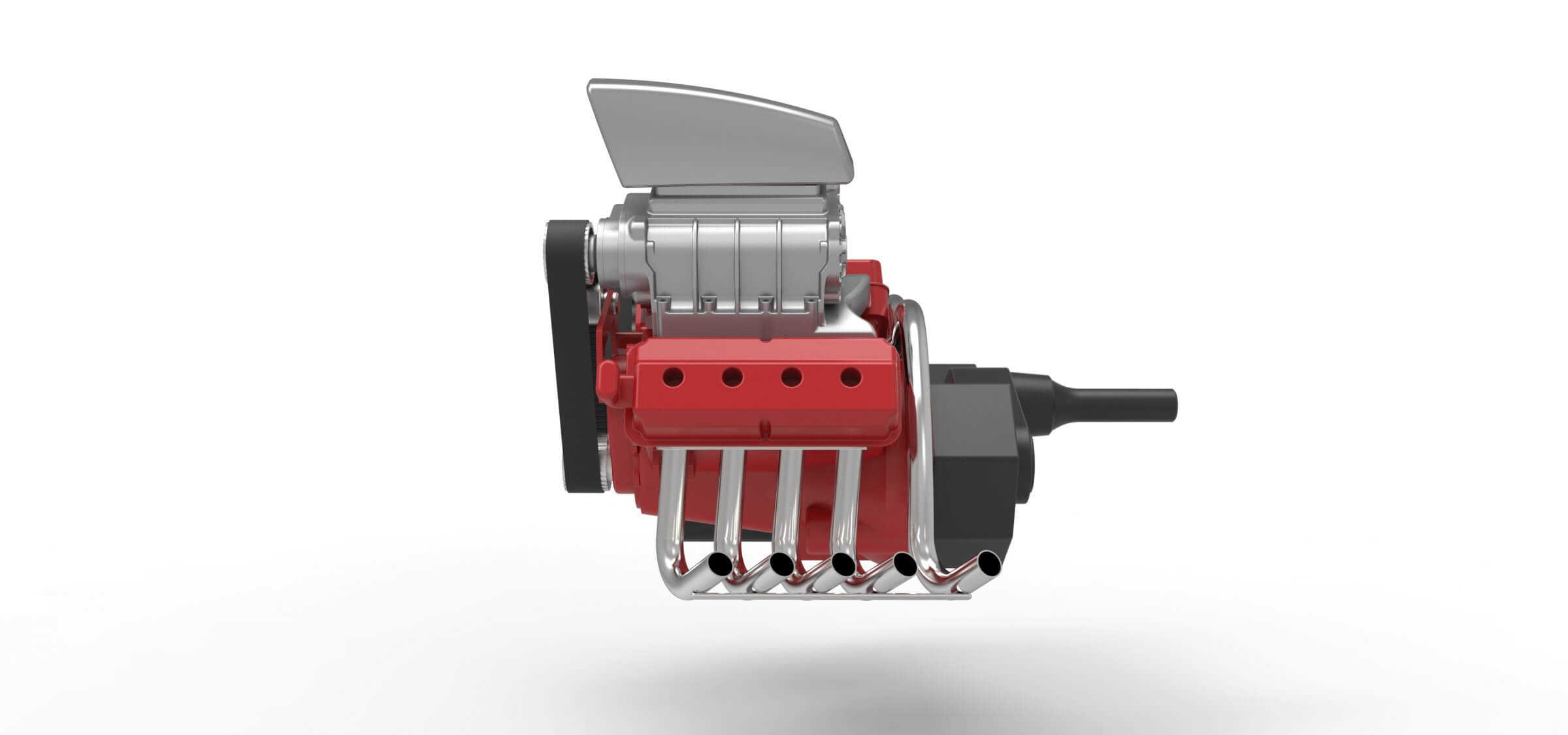 Double Engine V8 Version 2 - 3D Model by TechItemsRock