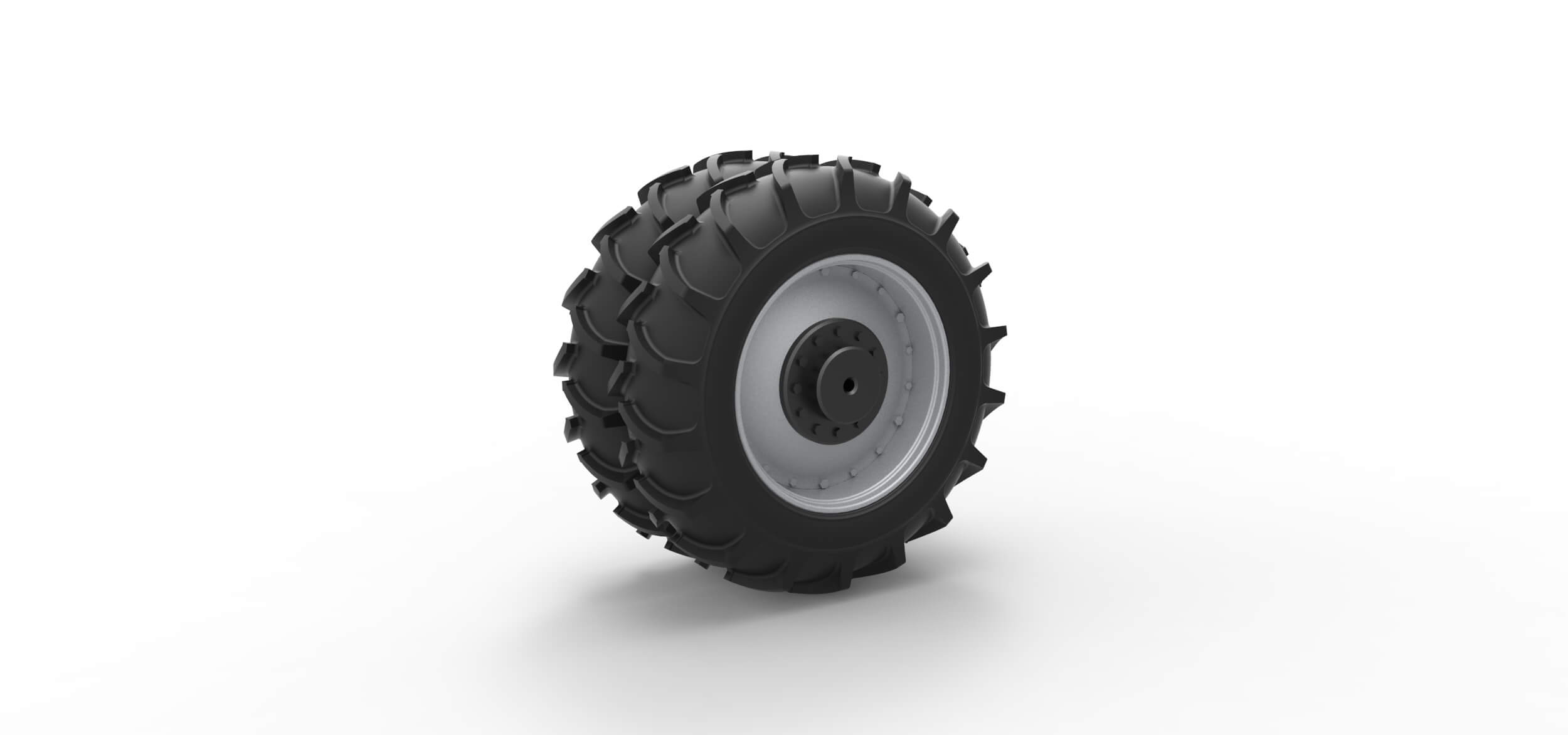 Double Wheel Of Vintage Monster Truck Scale 1:25 - 3D Model by ...