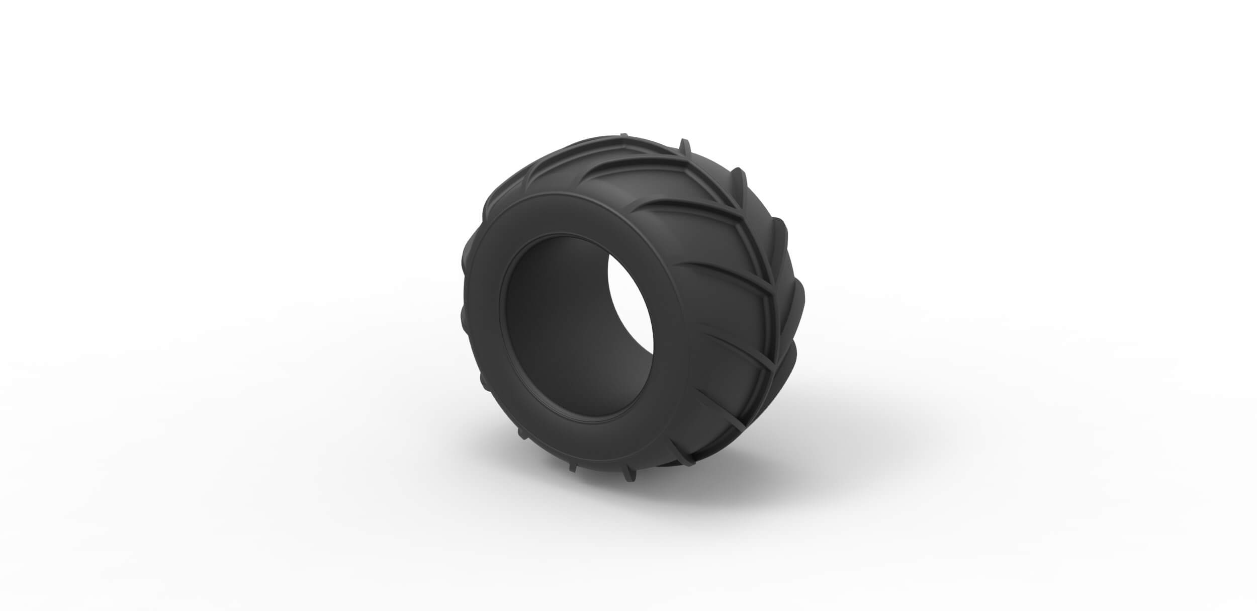 Dune Buggy Rear Tire 1:25 - 3D Model by TechItemsRock