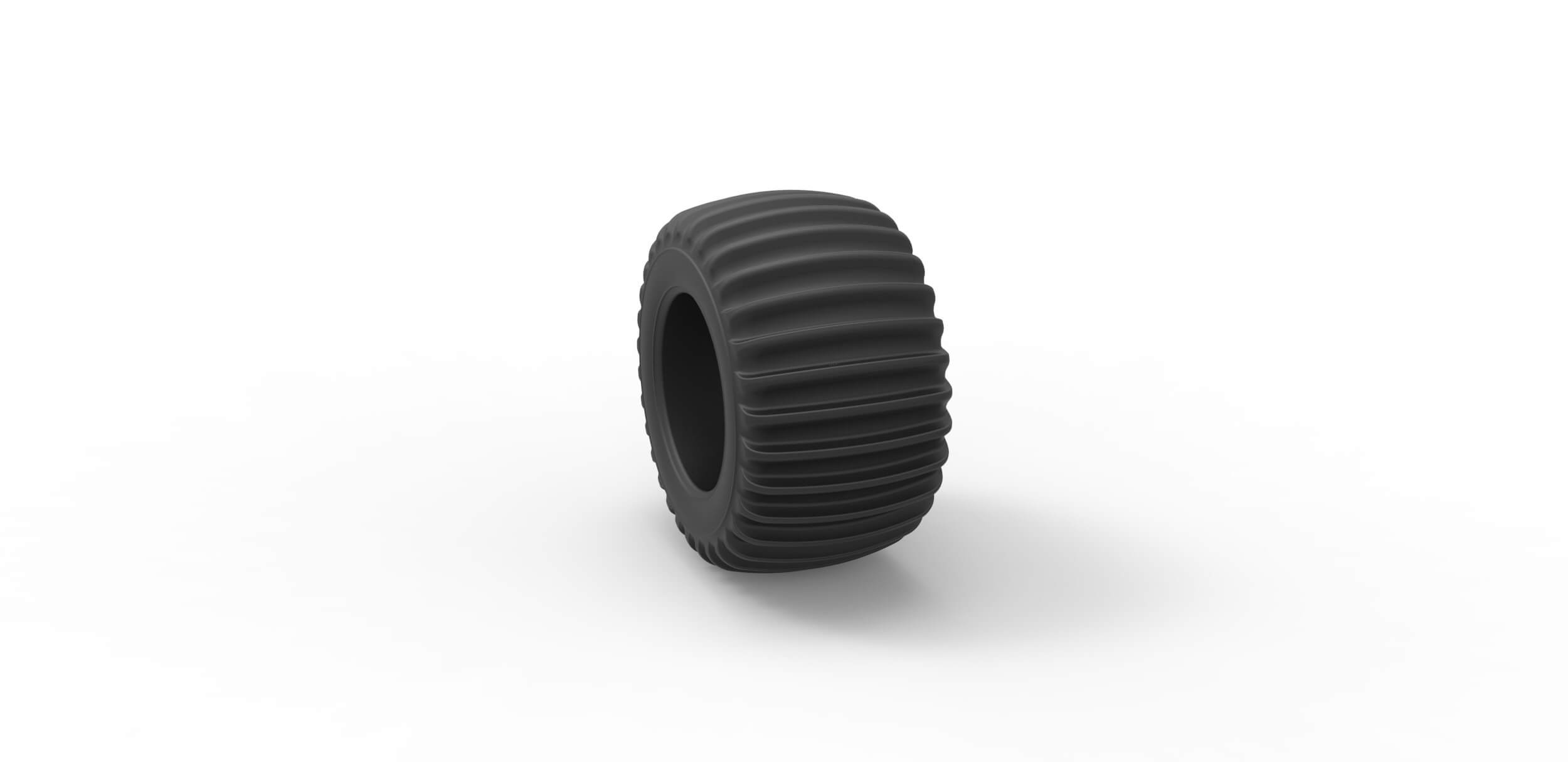 Dune Buggy Rear Tire 1:25 - 3D Model by TechItemsRock