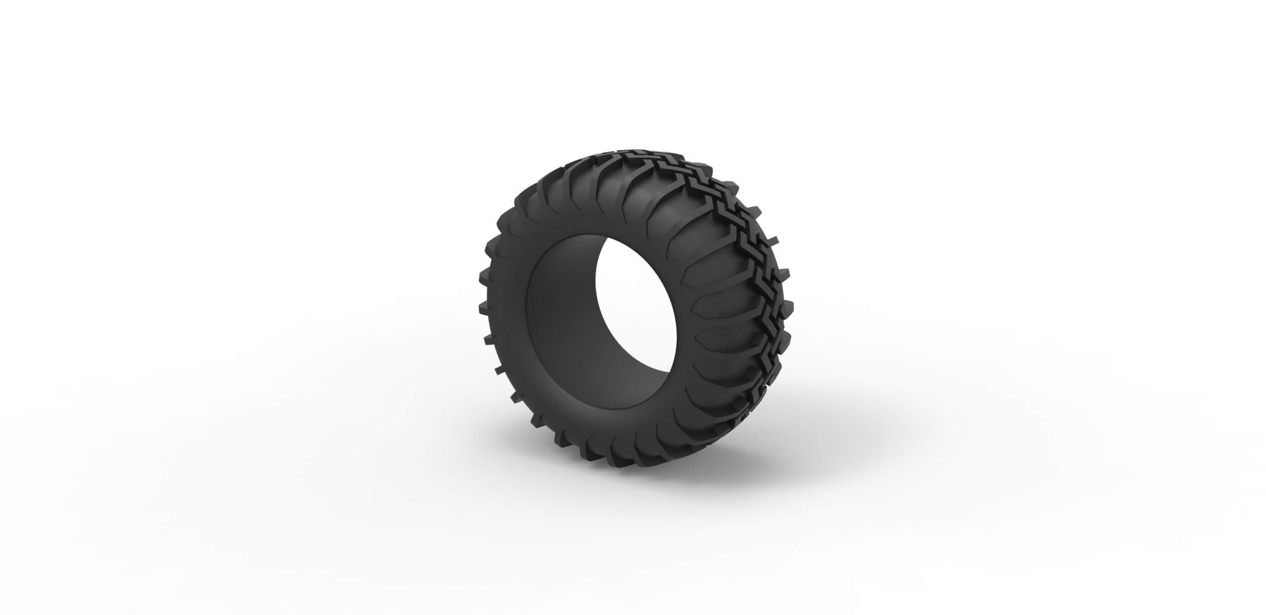 Dune Buggy Rear Tire 1:25 - 3D Model by TechItemsRock