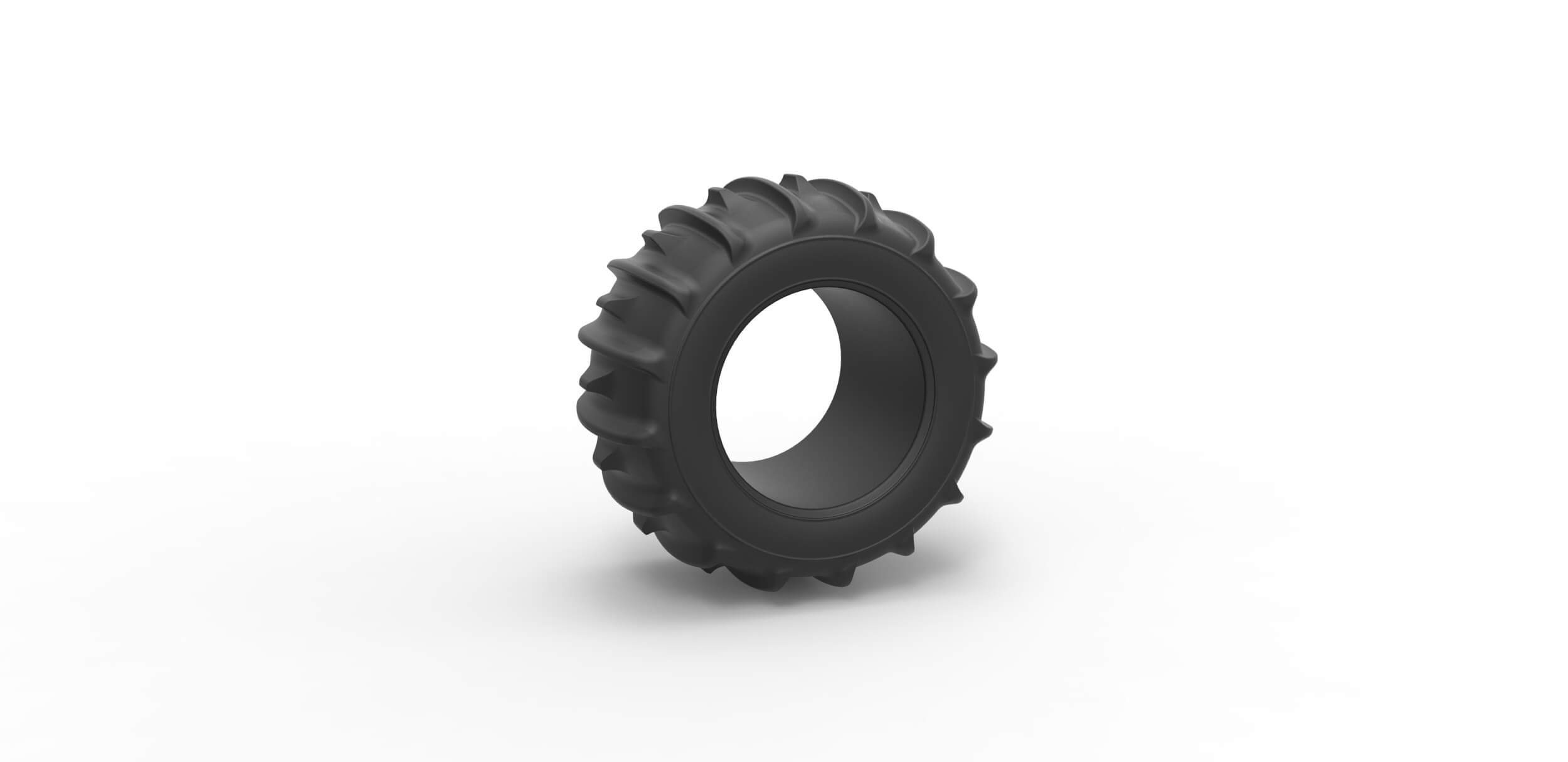 Dune Buggy Rear Tire 1:25 - 3D Model by TechItemsRock