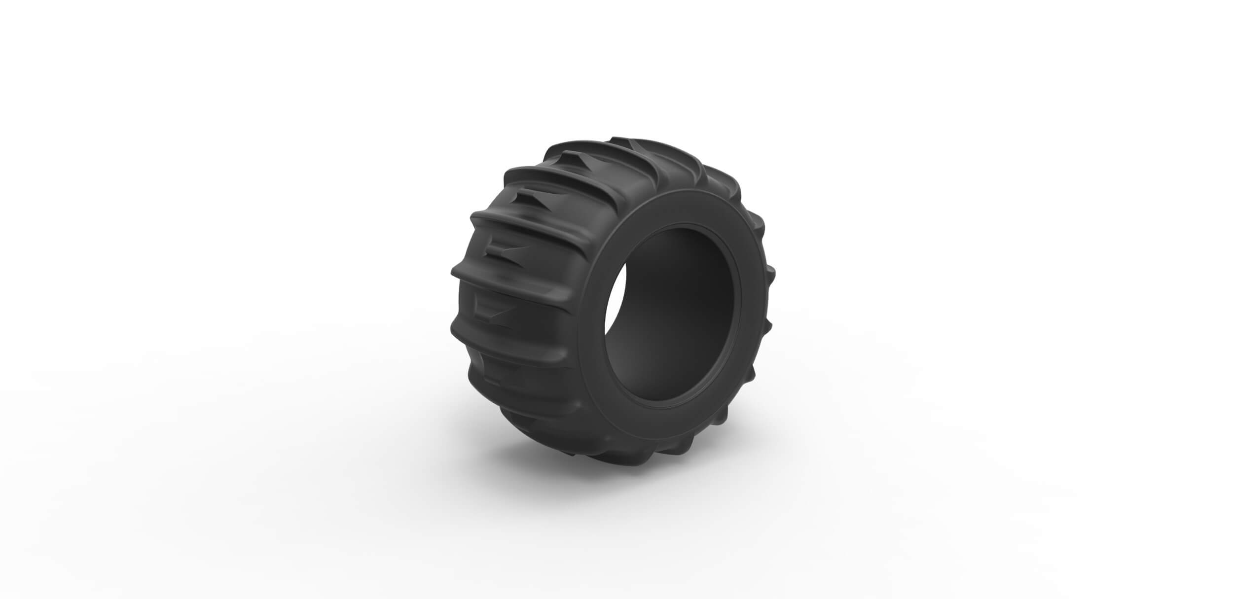 Dune Buggy Rear Tire 1:25 - 3D Model by TechItemsRock