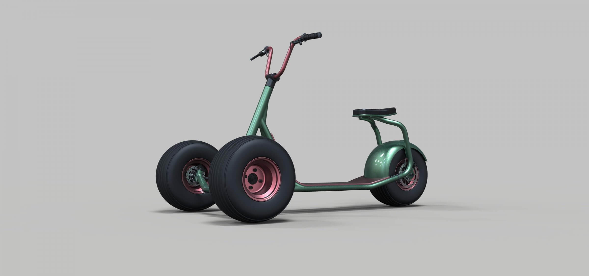 Electric Trike Scooter Concept - 3D Model by TechItemsRock