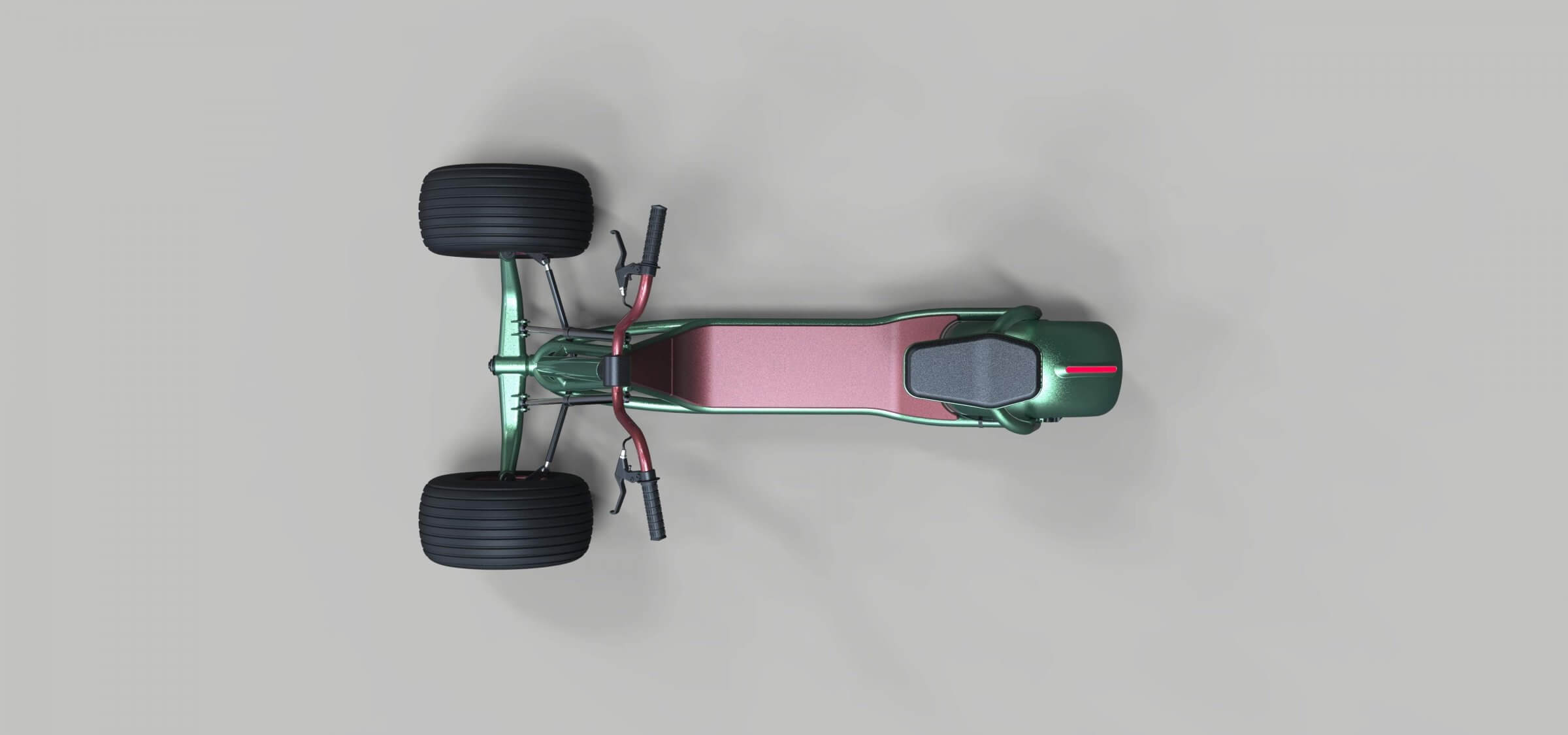 Electric Trike Scooter Concept - 3D Model by TechItemsRock