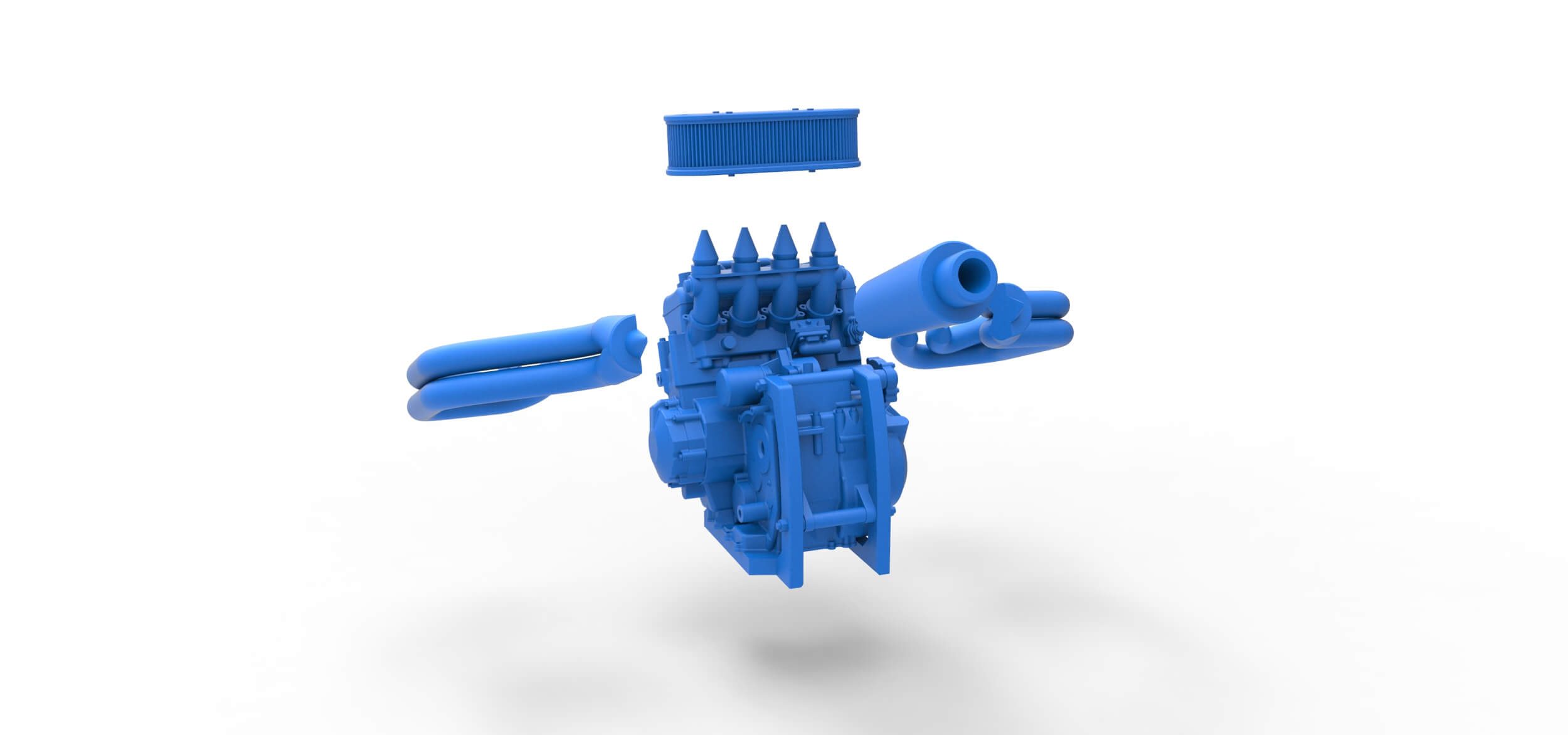 Engine of Ape Car Proto Scale 1:25 - 3D Model by TechItemsRock