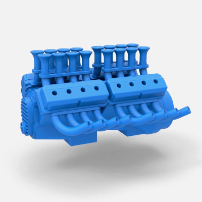 Engine V8 1:25 - 3D Model by TechItemsRock