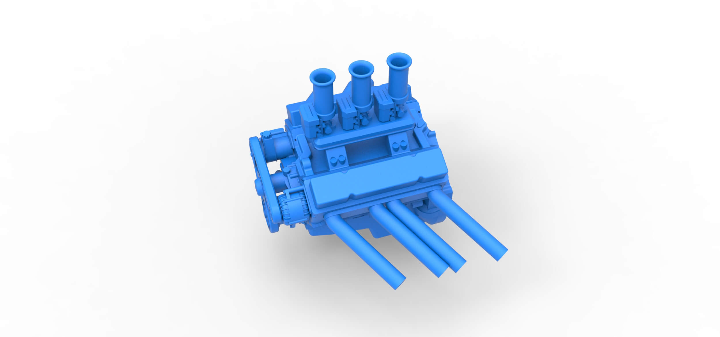 Engine V8 Scale 1:25 - 3D Model by TechItemsRock