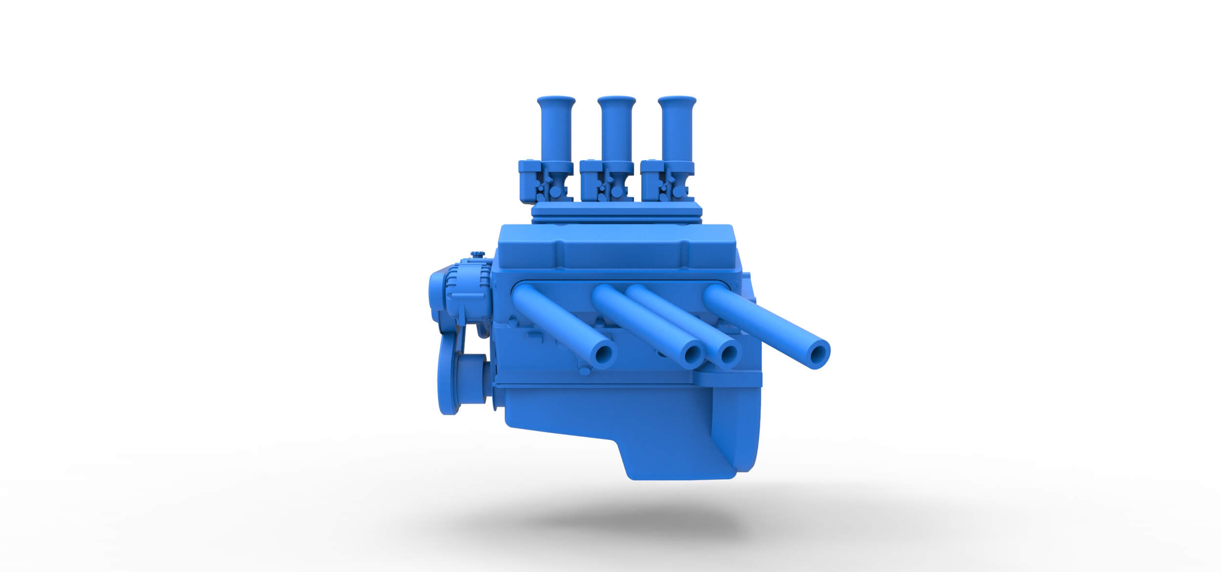 Engine V8 Scale 1:25 - 3D Model by TechItemsRock