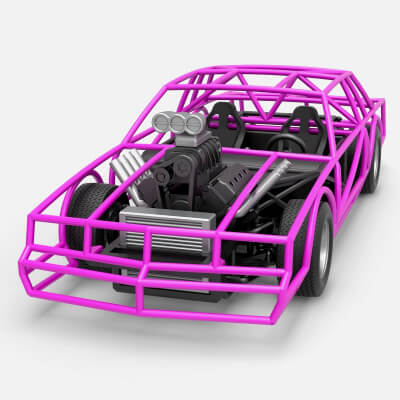 Exo Car 1:25 - 3D Model by TechItemsRock