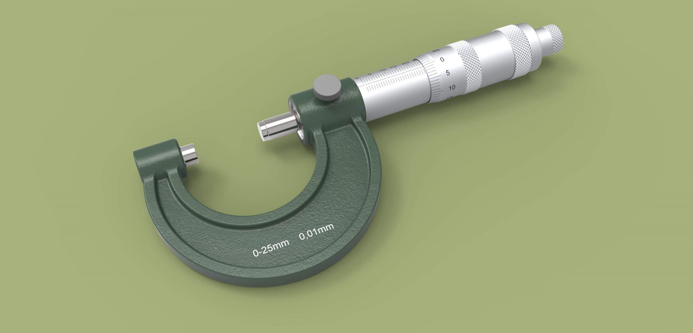 External Micrometer - 3D Model by TechItemsRock