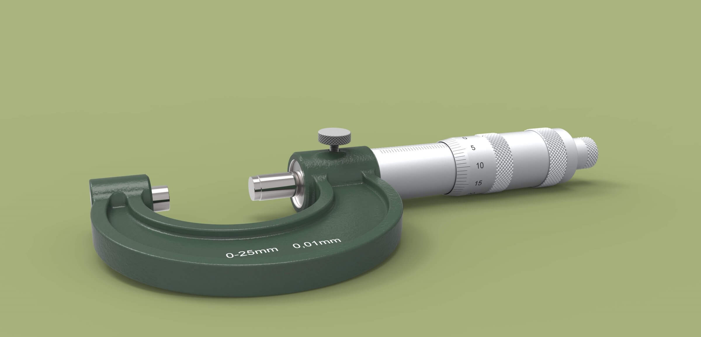External Micrometer - 3D Model by TechItemsRock