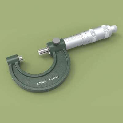 External Micrometer - 3D Model by TechItemsRock