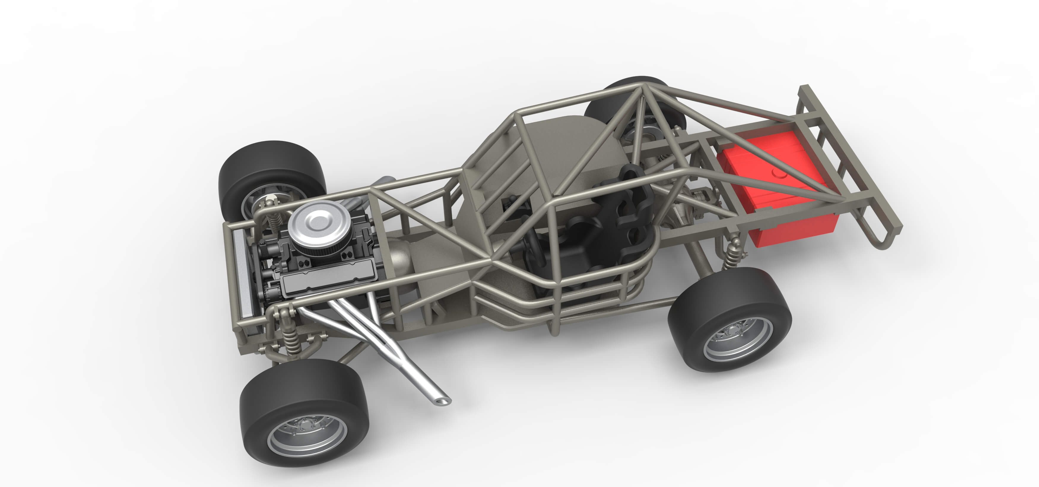 Figure 8 Race Car Base 1:25 - 3D Model by TechItemsRock