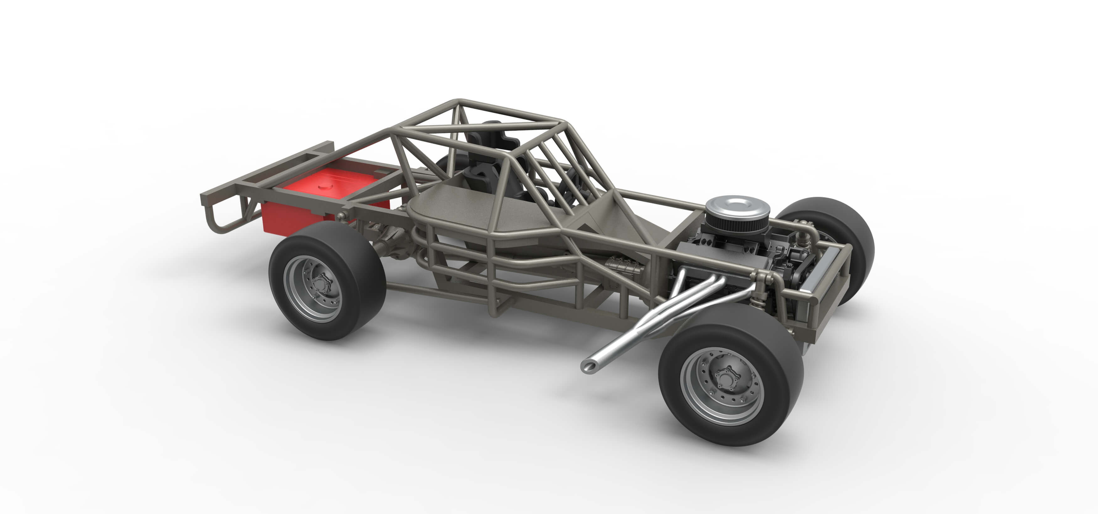 Figure 8 Race Car Base 1:25 - 3D Model by TechItemsRock