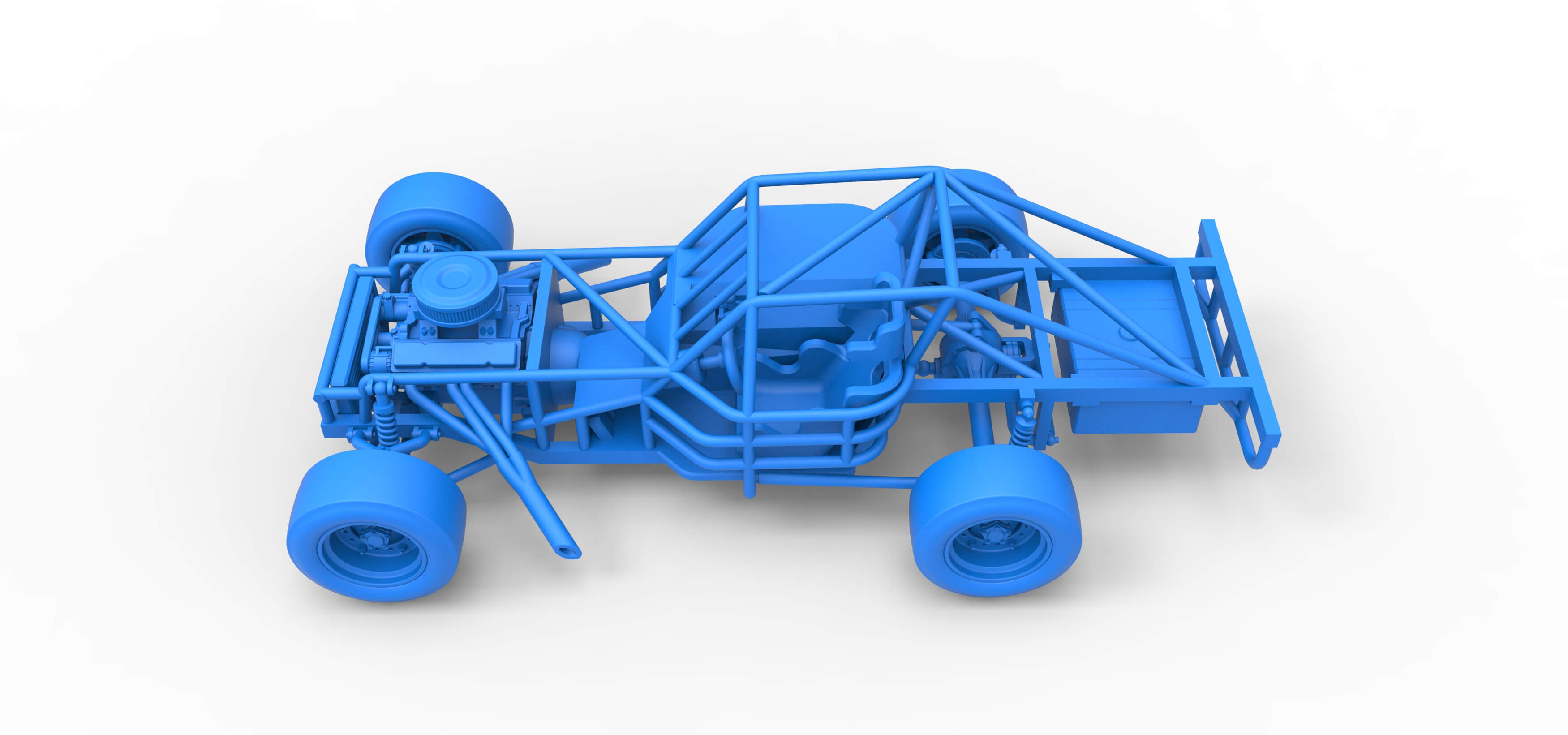 Figure 8 Race Car Base 1:25 - 3D Model by TechItemsRock
