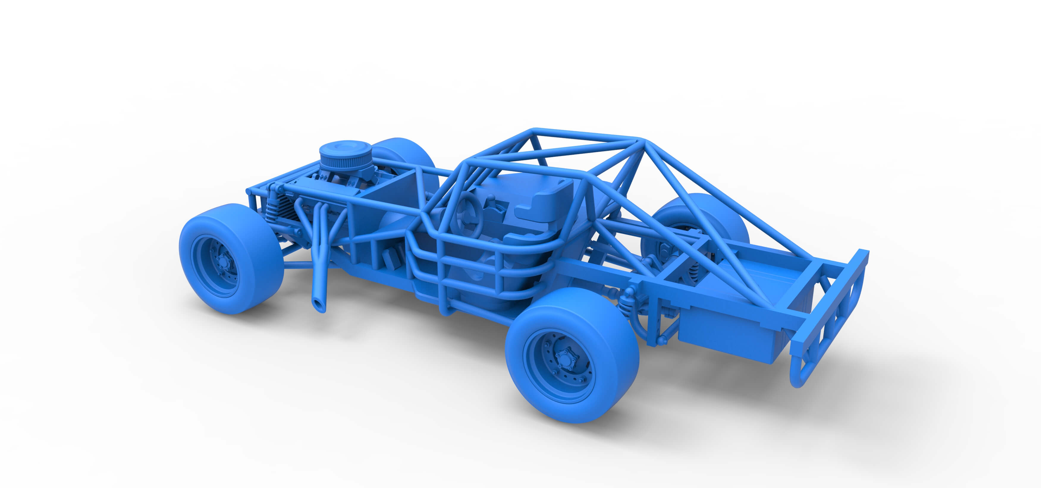 Figure 8 Race Car Base 1:25 - 3D Model by TechItemsRock