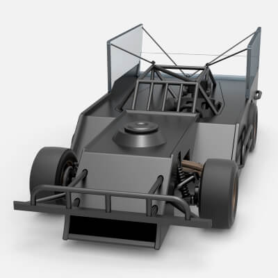 Figure 8 Race Car - 3D Model by TechItemsRock
