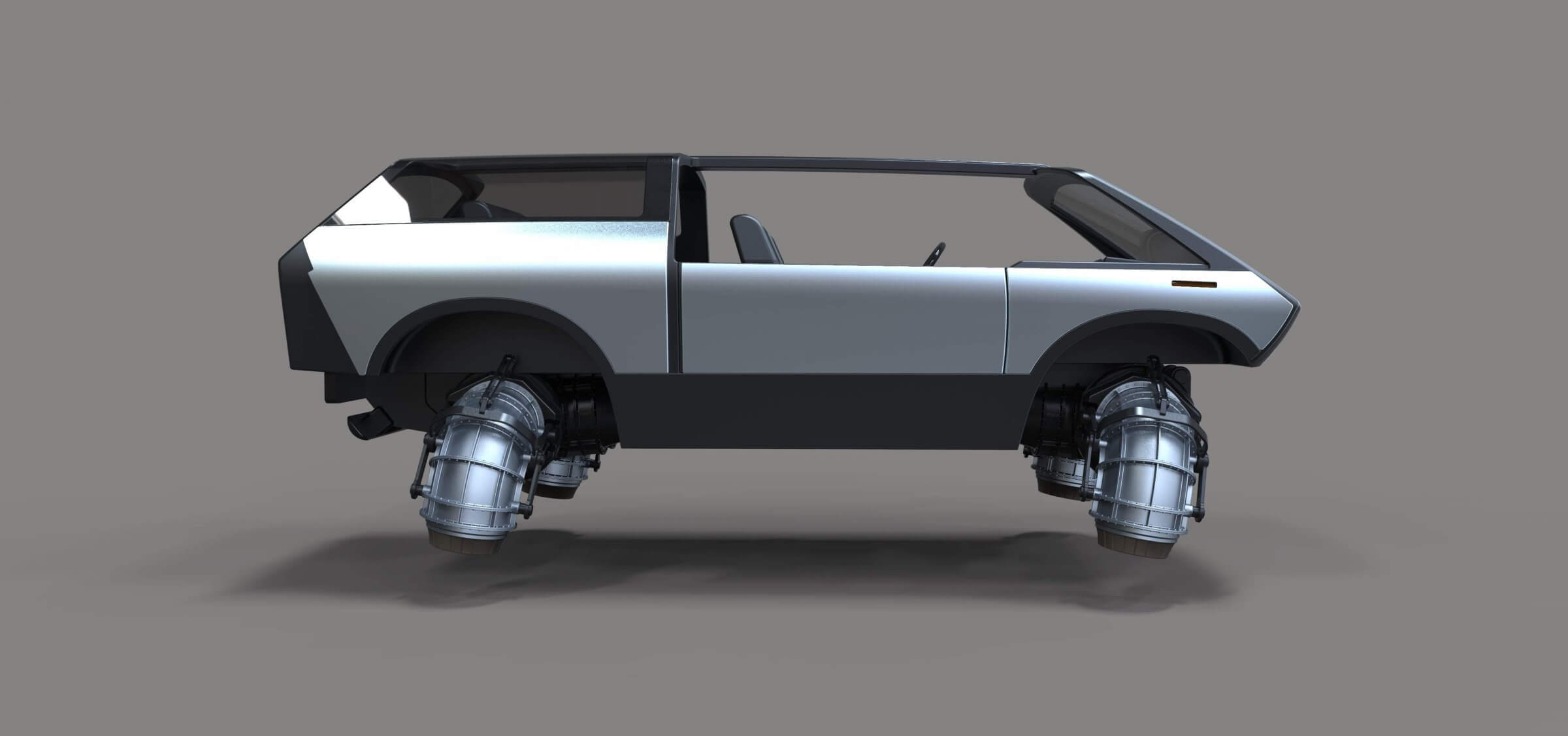 Flying Jet Car - 3D Model by TechItemsRock