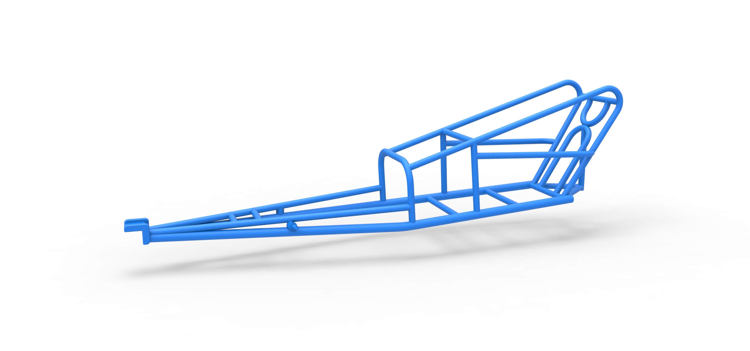 Frame of Old School Front Engine Dragster V2 Scale 1:25 - 3D Model by ...