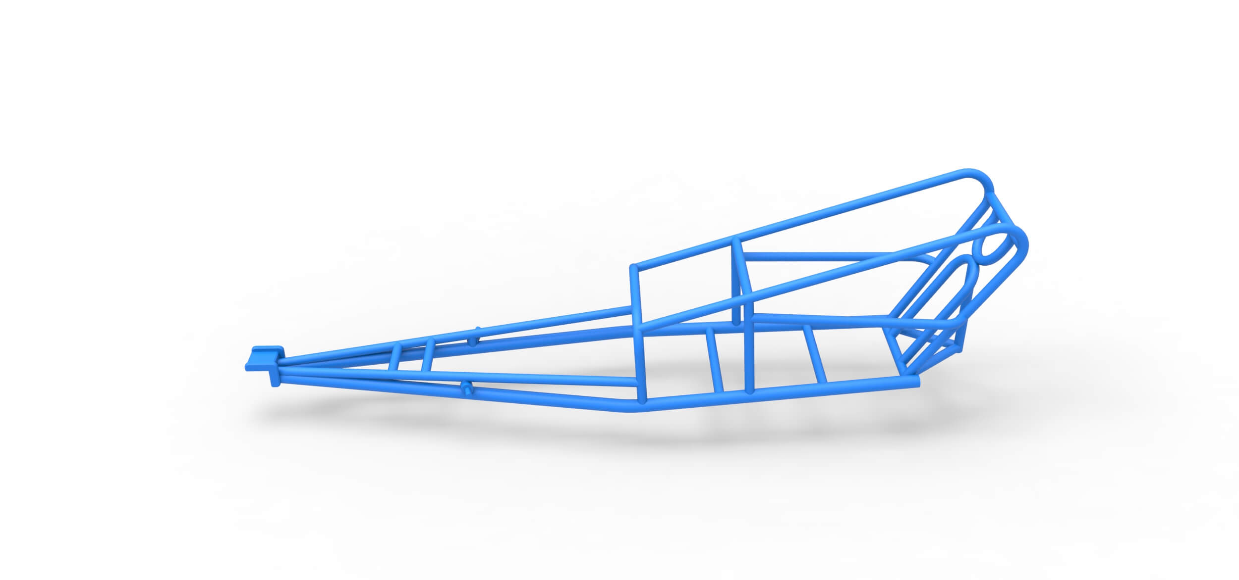 Frame of Old School Front Engine Dragster V2 Scale 1:25 - 3D Model by ...