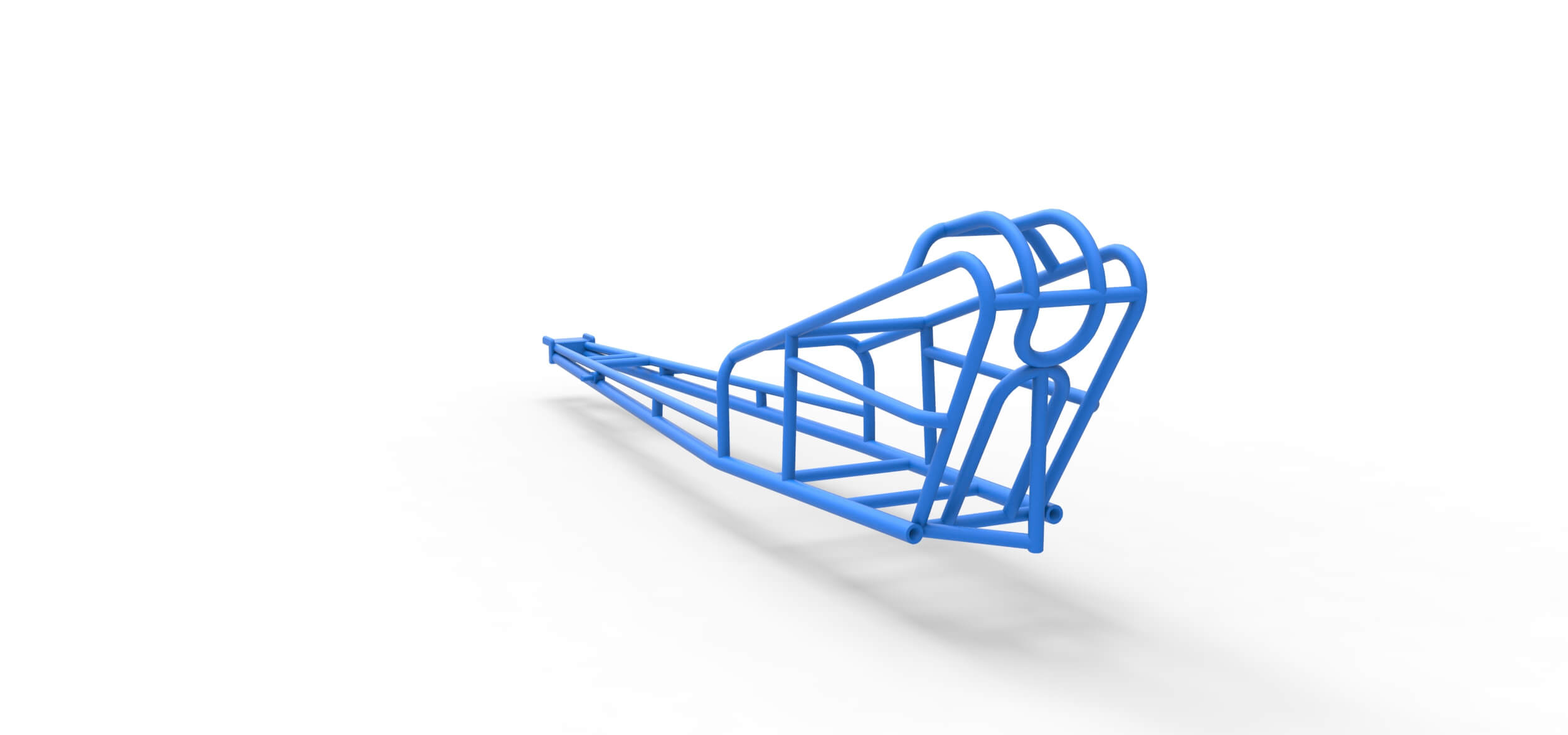 Frame of Old School Front Engine Dragster V3 Scale 1:25 - 3D Model by ...