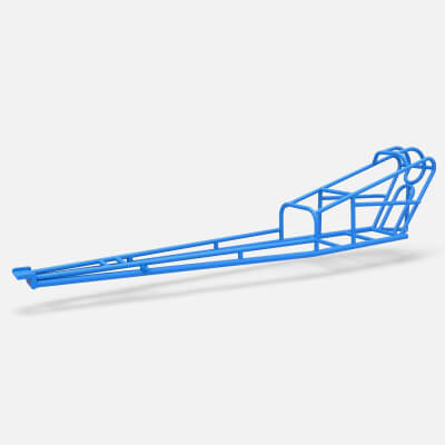 Frame of Old School Front Engine Dragster V3 Scale 1:25 - 3D Model by ...