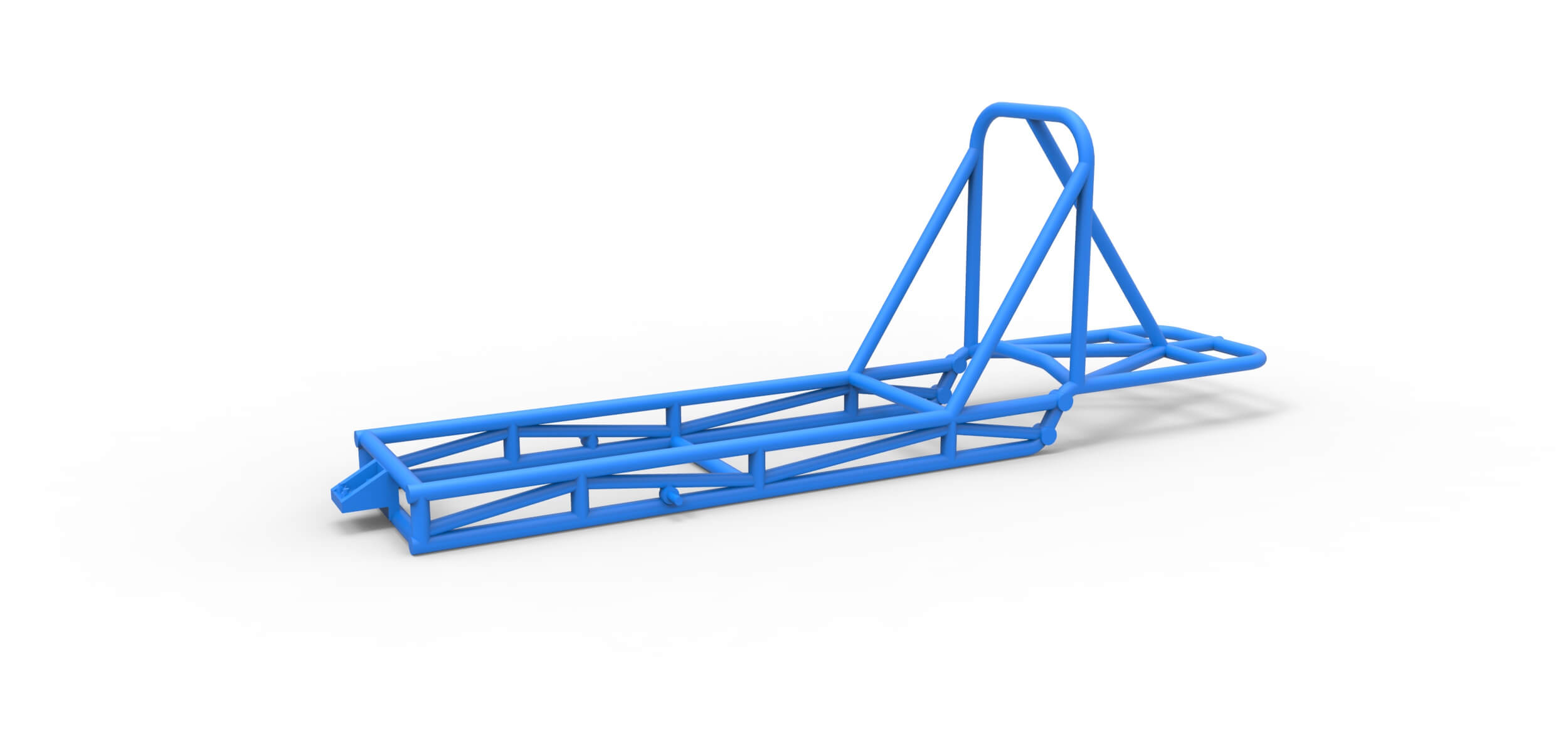 Frame of Old School Front Engine Dragster V4 Scale 1:25 - 3D Model by ...
