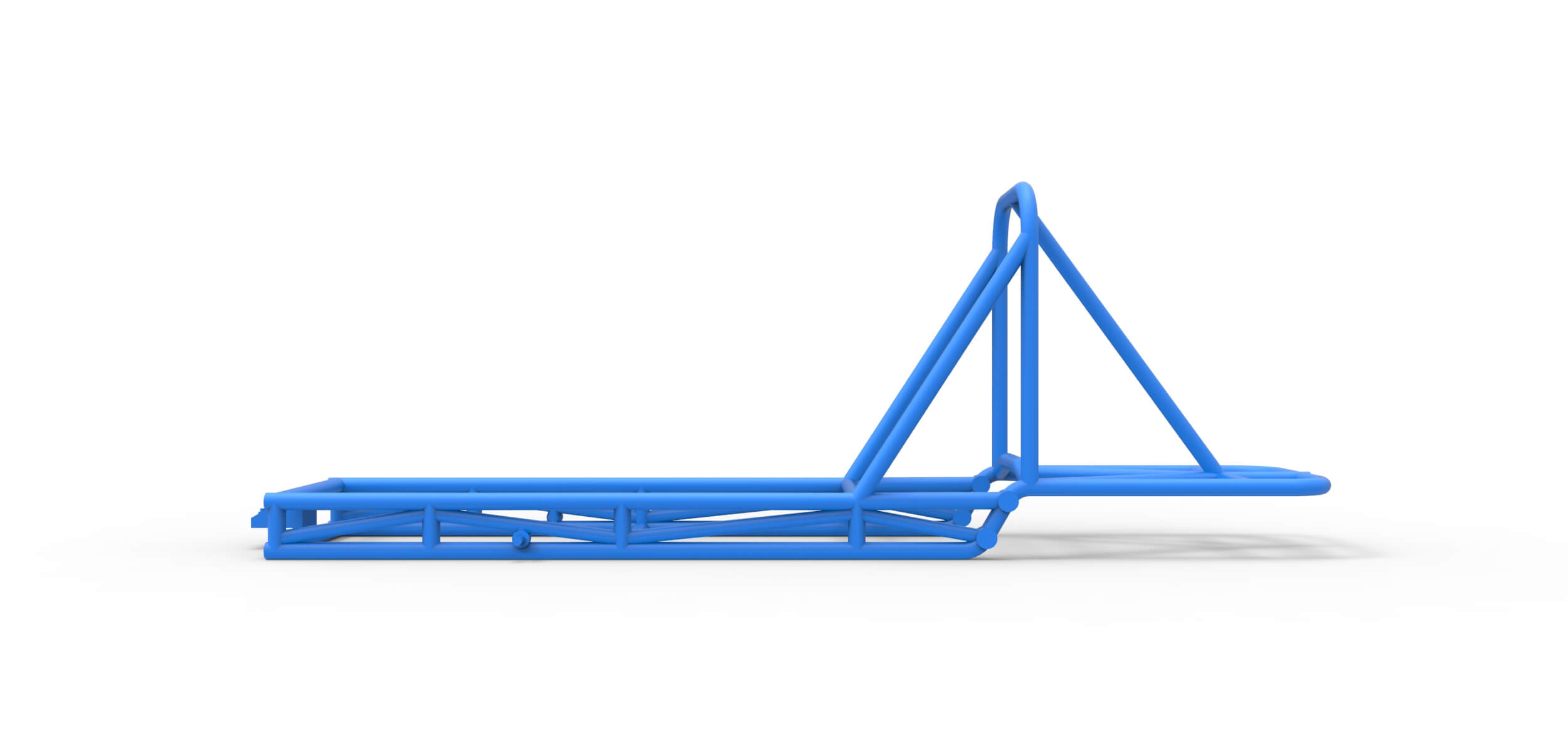 Frame of Old School Front Engine Dragster V4 Scale 1:25 - 3D Model by ...