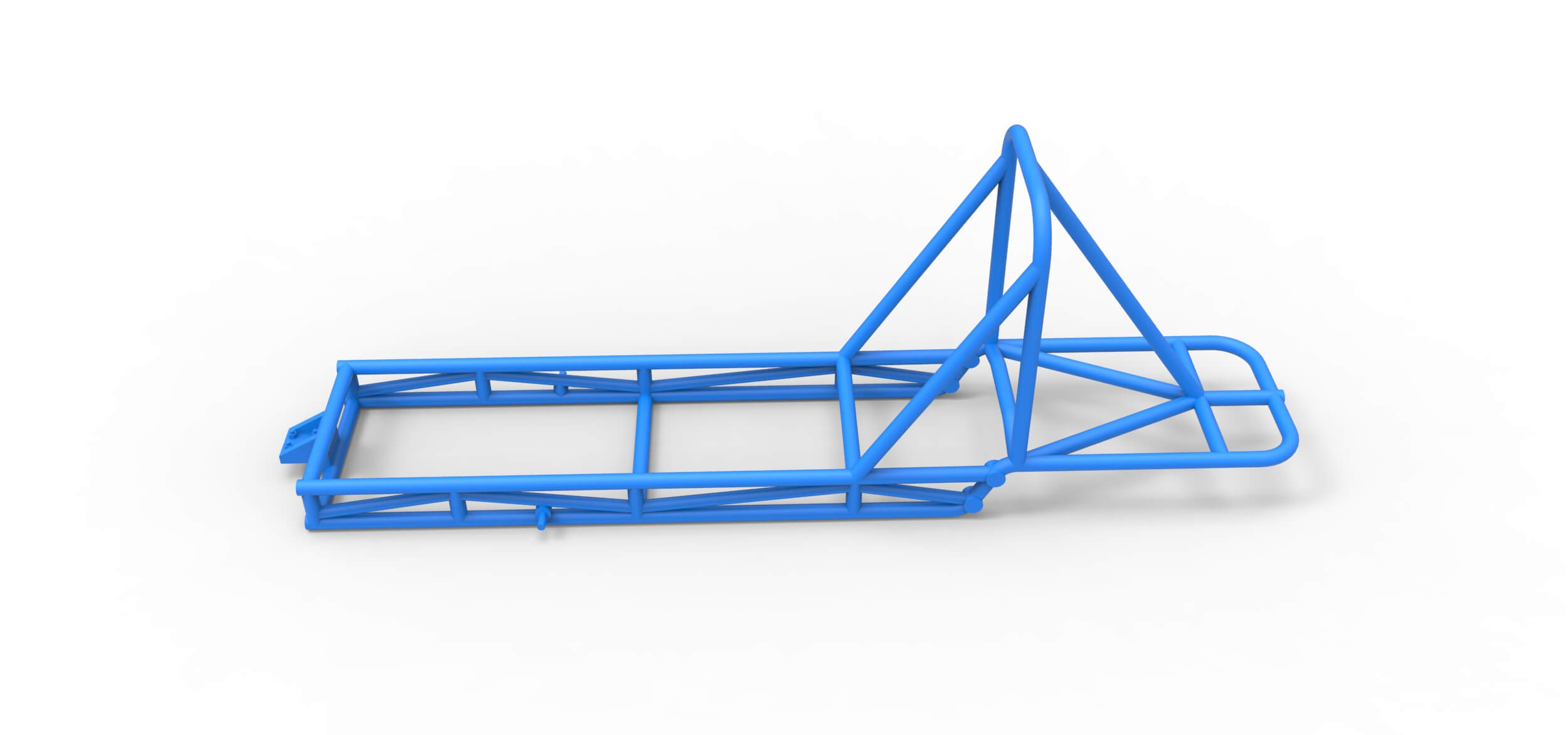 Frame of Old School Front Engine Dragster V4 Scale 1:25 - 3D Model by ...