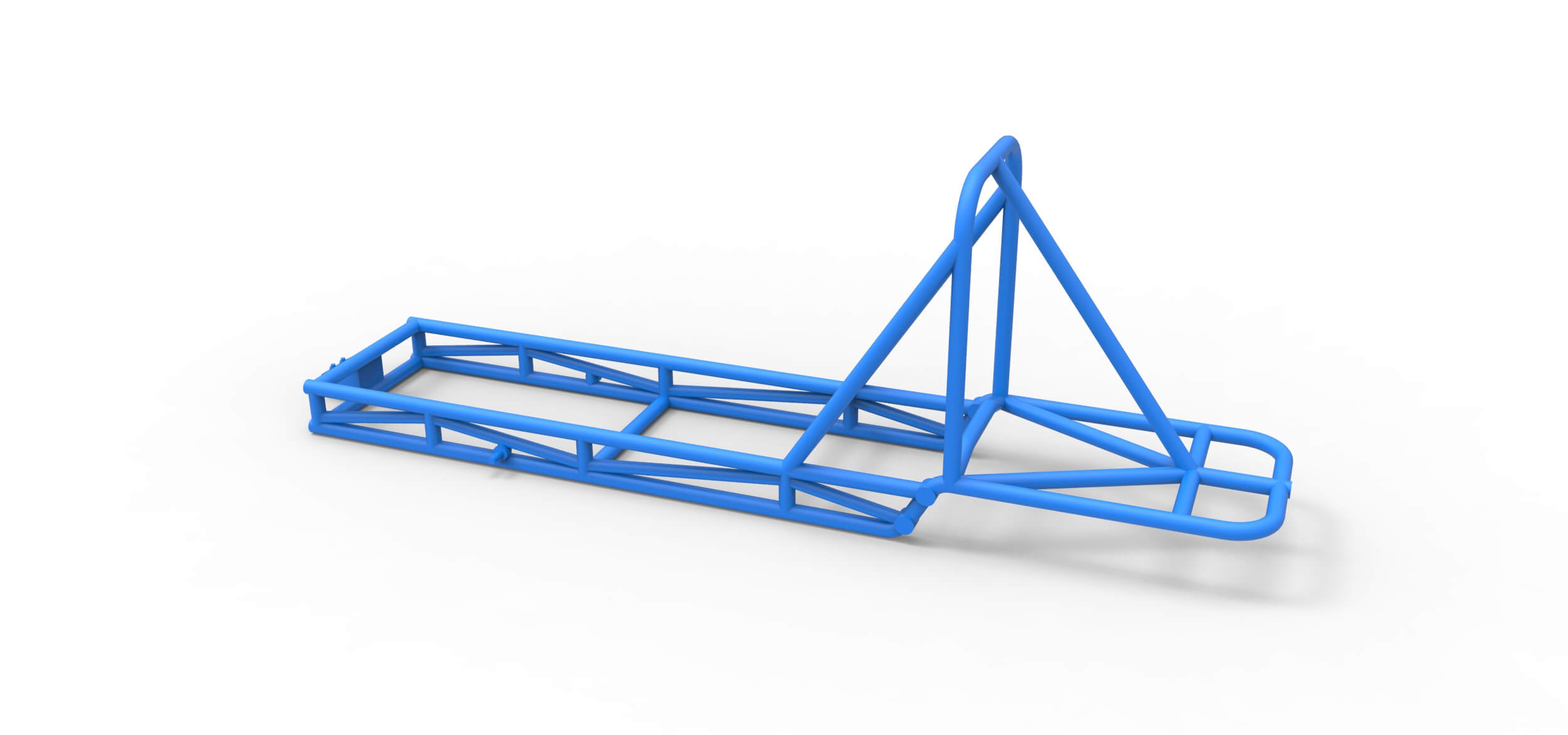 Frame of Old School Front Engine Dragster V4 Scale 1:25 - 3D Model by ...