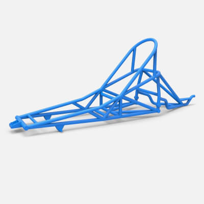 Frame of Old School Front Engine Dragster V6 Scale 1:25 - 3D Model by ...