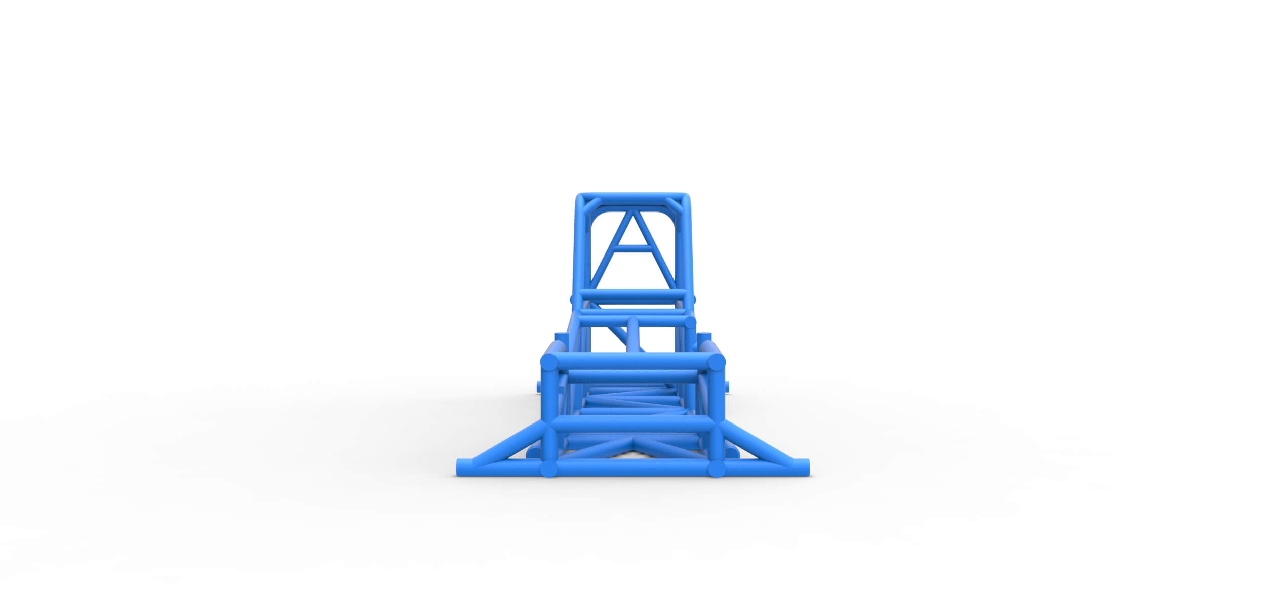 Frame of Supermodified Front Engine Race Car V1 Scale 1:25 - 3D Model ...