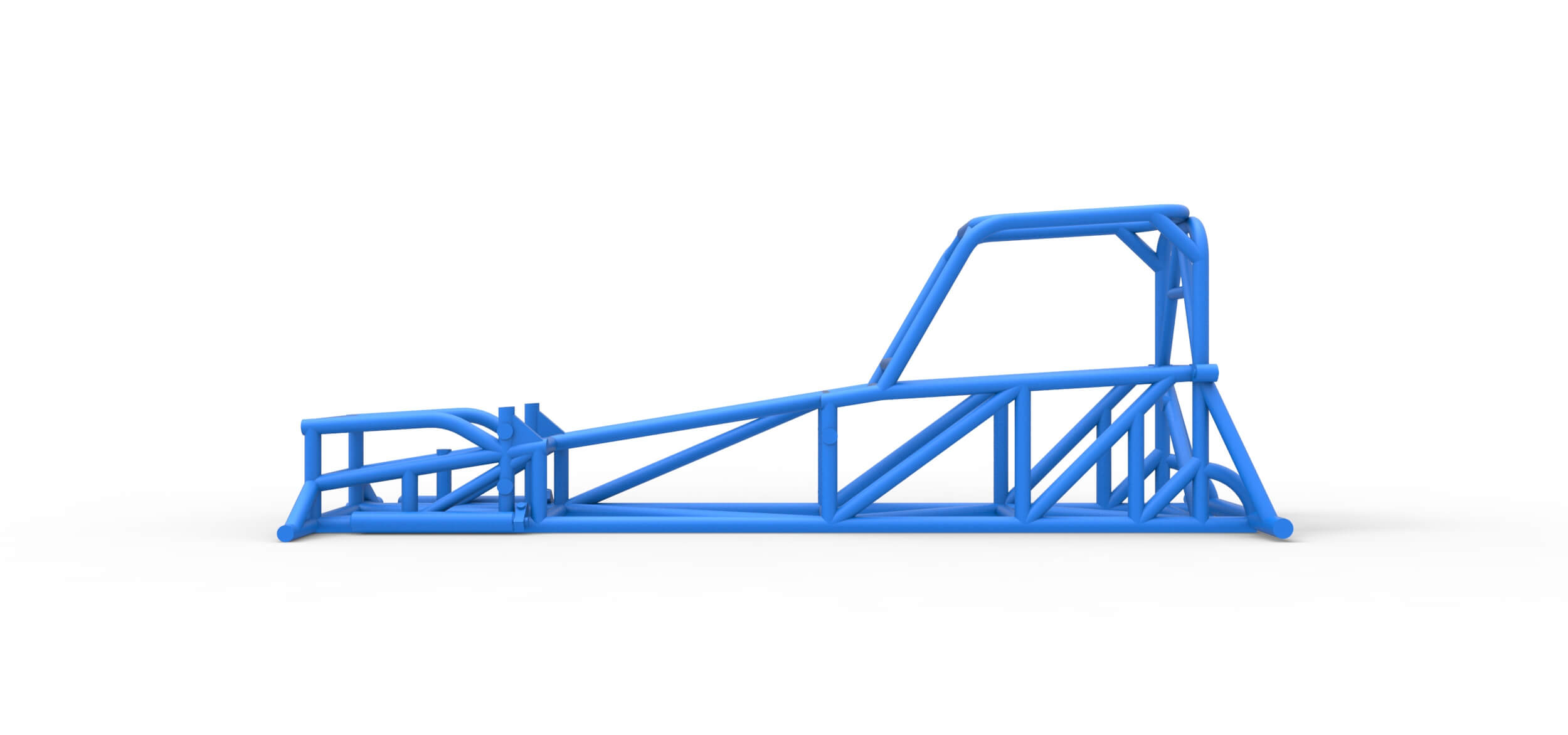 Frame of Supermodified Front Engine Race Car V1 Scale 1:25 - 3D Model ...