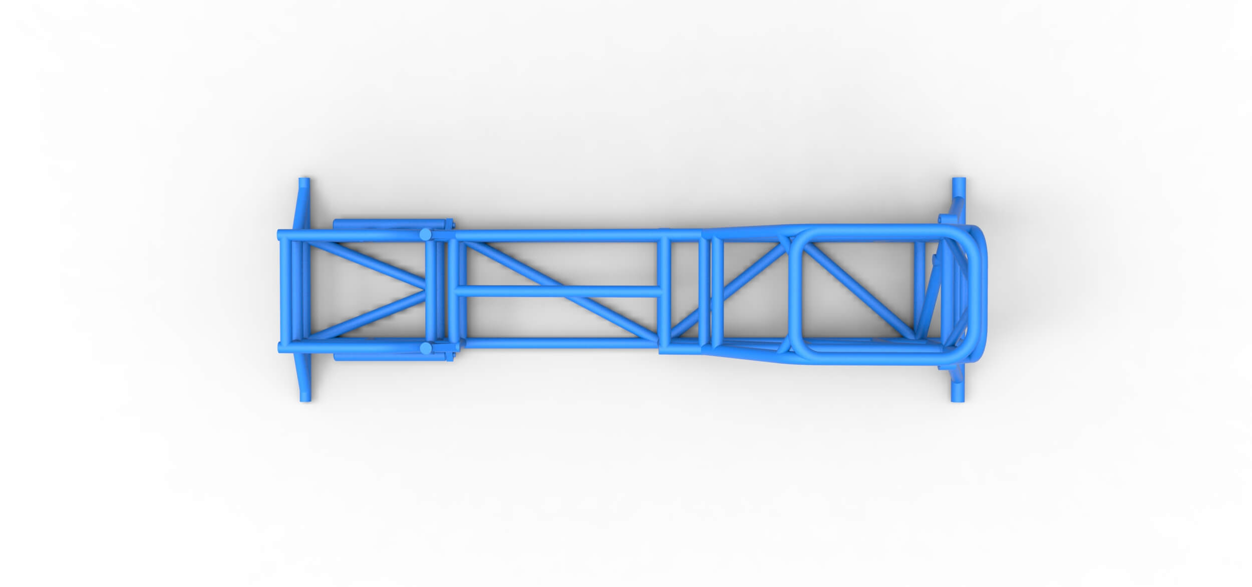 Frame of Supermodified Front Engine Race Car V1 Scale 1:25 - 3D Model ...