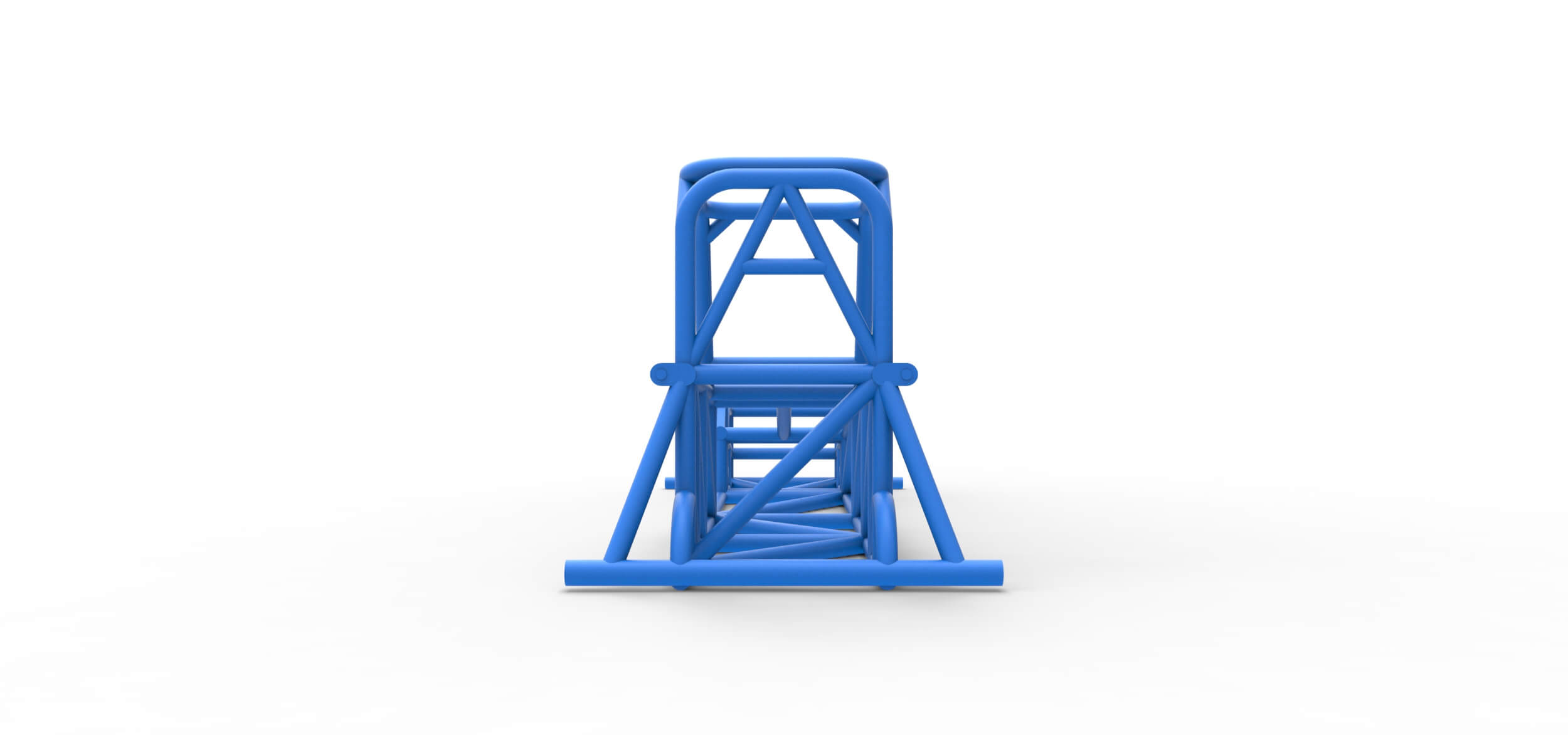 Frame of Supermodified Front Engine Race Car V1 Scale 1:25 - 3D Model ...