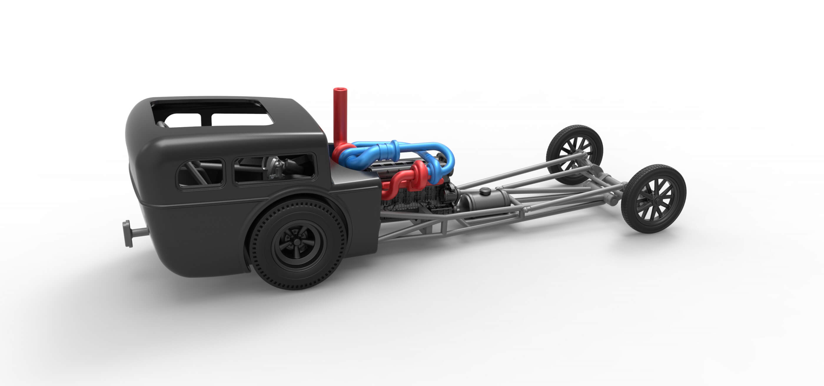 Front Engine Dragster 1:25 - 3D Model by TechItemsRock