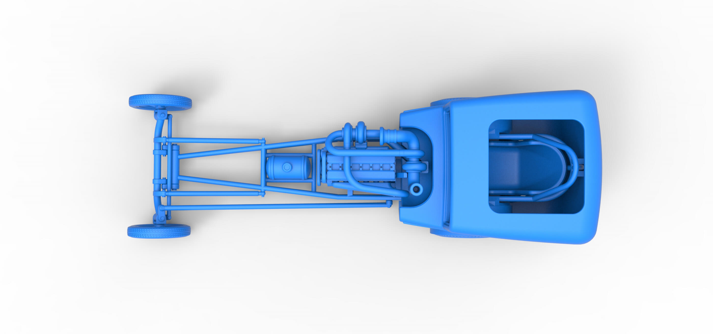 Front Engine Dragster 1:25 - 3D Model by TechItemsRock