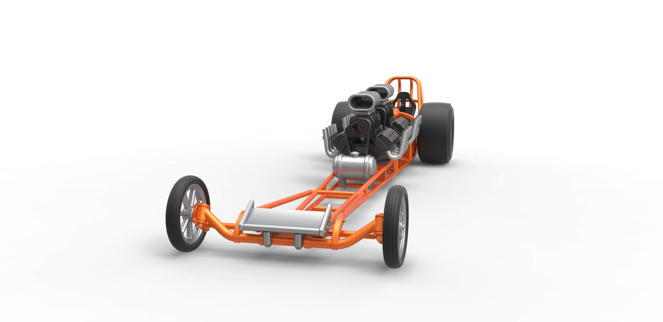 Front Engine Dragster 2 V8 1:25 - 3D Model by TechItemsRock