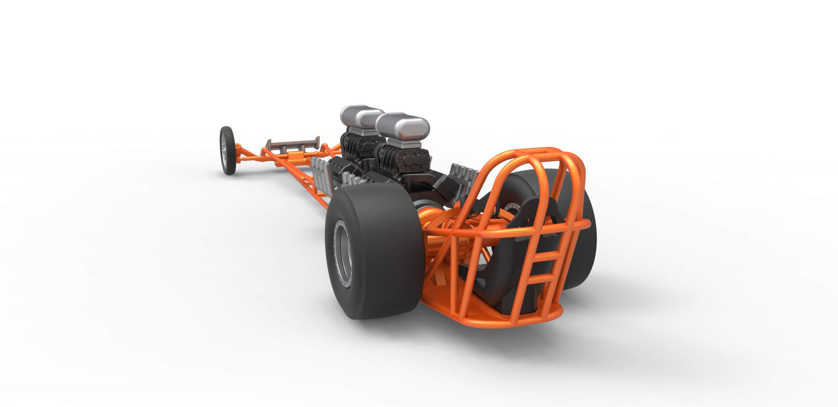 Front Engine Dragster 2 V8 1:25 - 3D Model by TechItemsRock