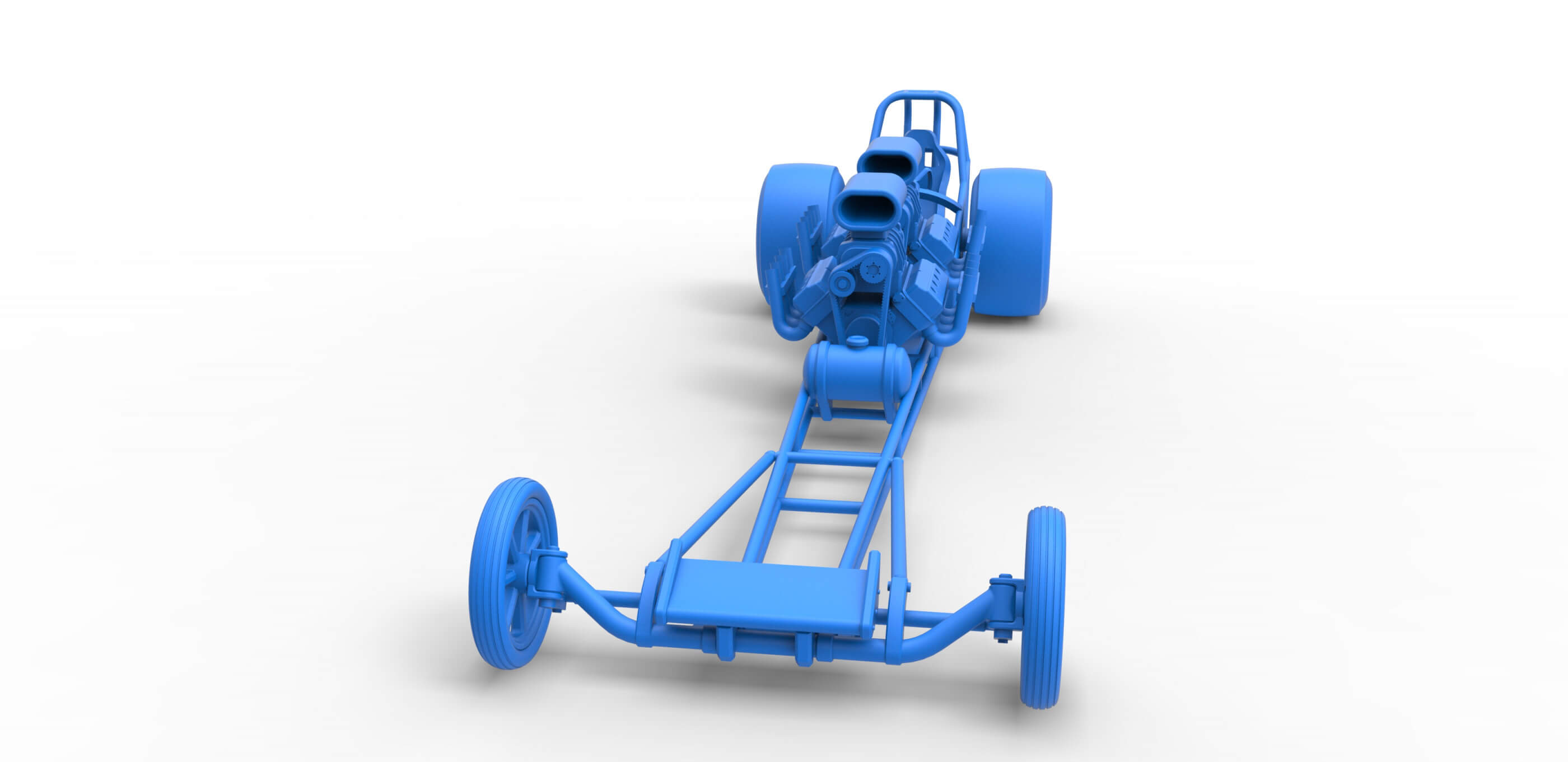 Front Engine Dragster 2 V8 1:25 - 3D Model by TechItemsRock
