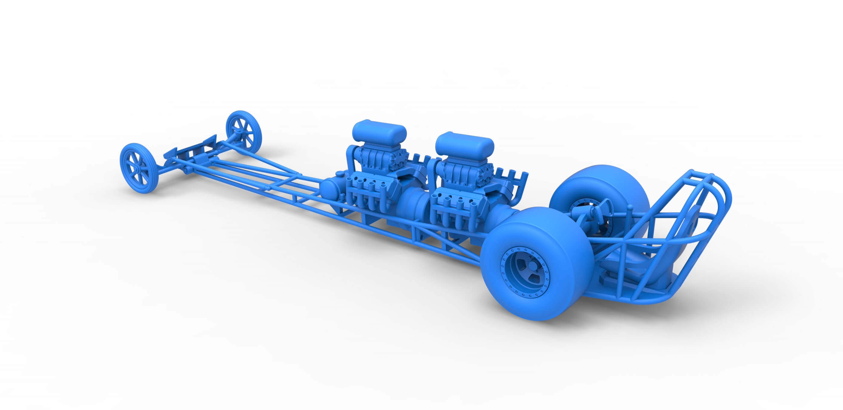 Front Engine Dragster 2 V8 1:25 - 3D Model by TechItemsRock