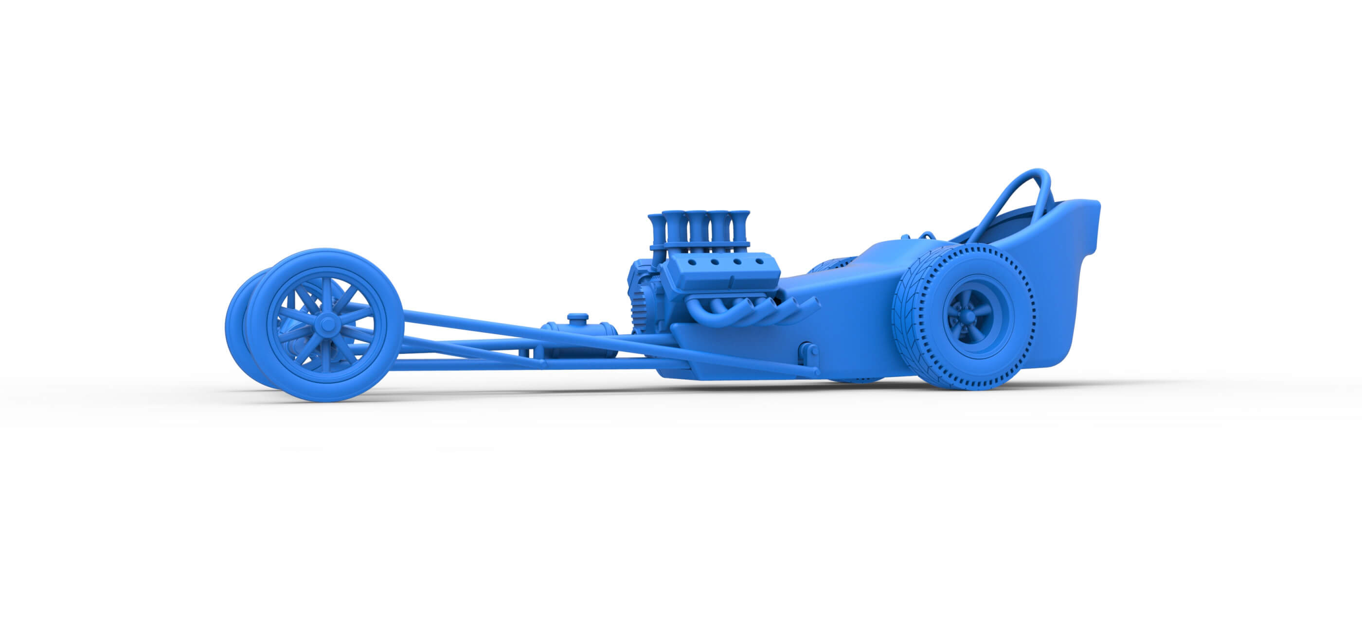 Front Engine Dragster V8 1:25 - 3D Model by TechItemsRock