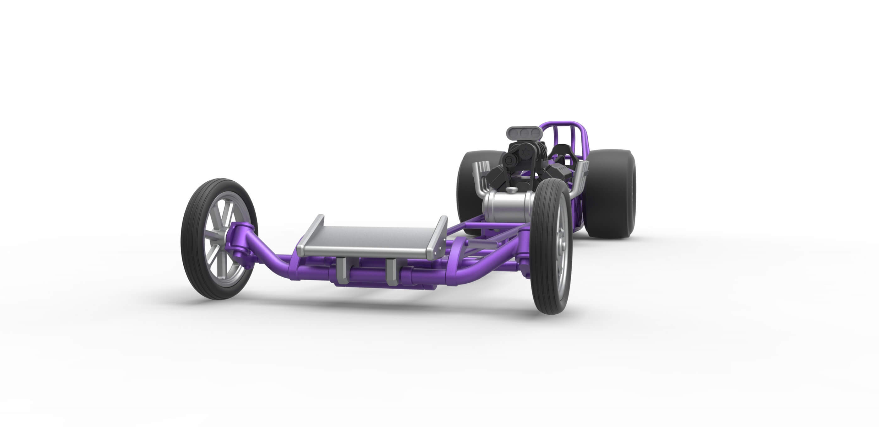 Front Engine Dragster V8 1:25 - 3D Model by TechItemsRock