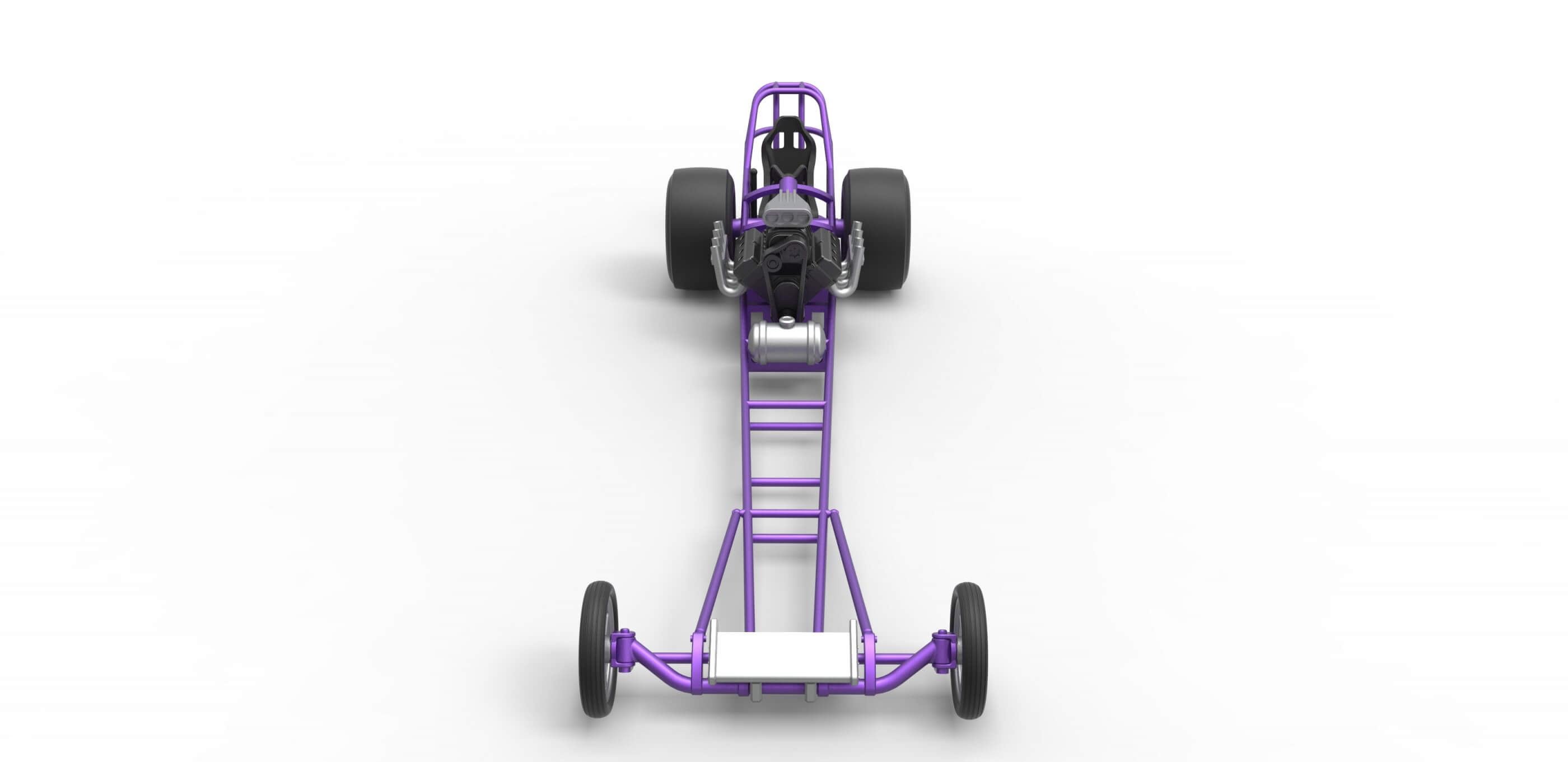 Front Engine Dragster V8 1:25 - 3D Model by TechItemsRock