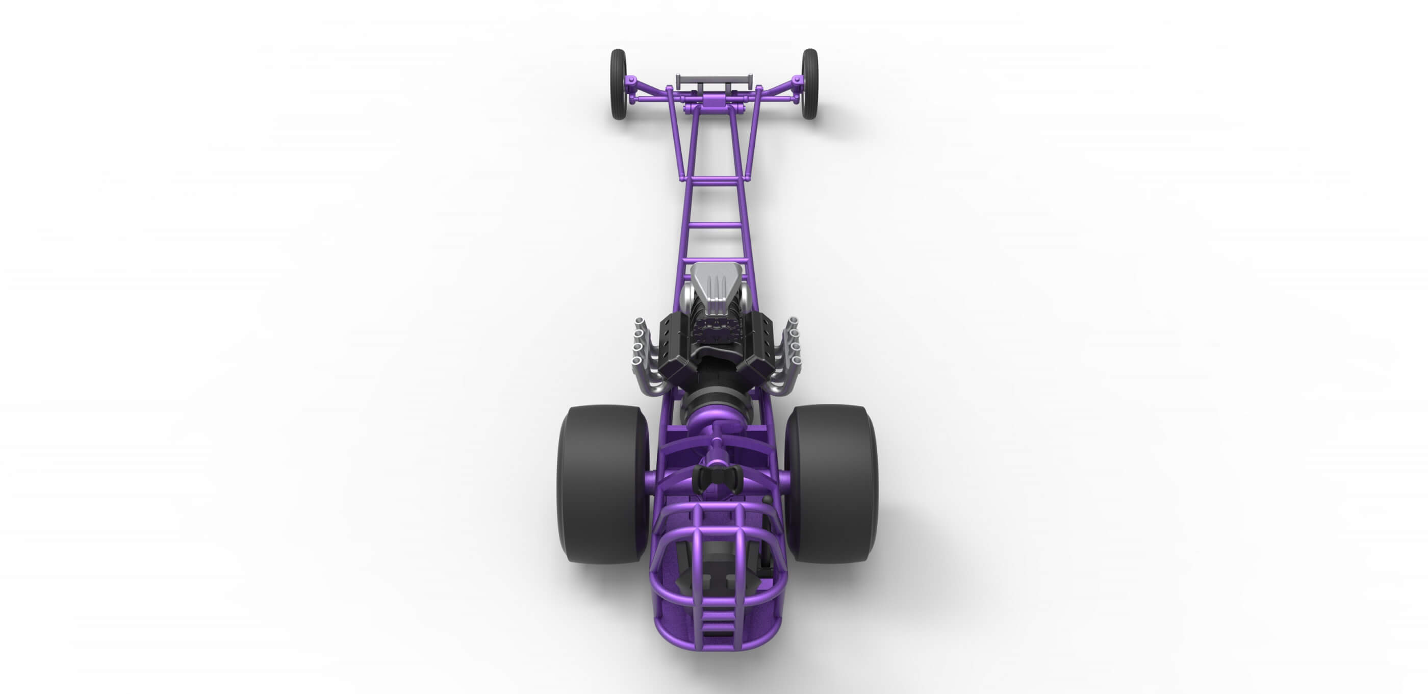 Front Engine Dragster V8 1:25 - 3D Model by TechItemsRock