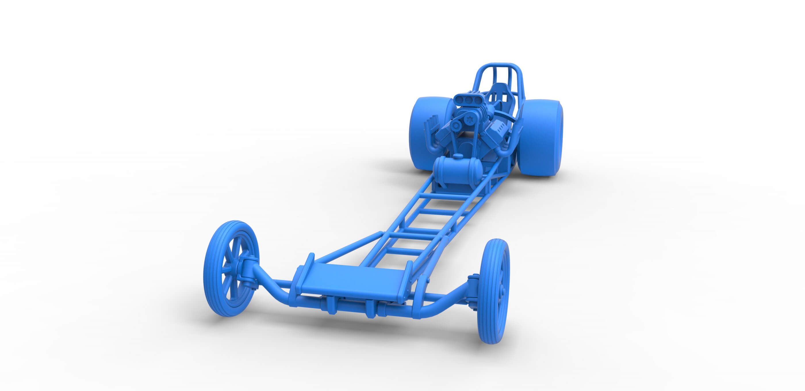 Front Engine Dragster V8 1:25 - 3D Model by TechItemsRock