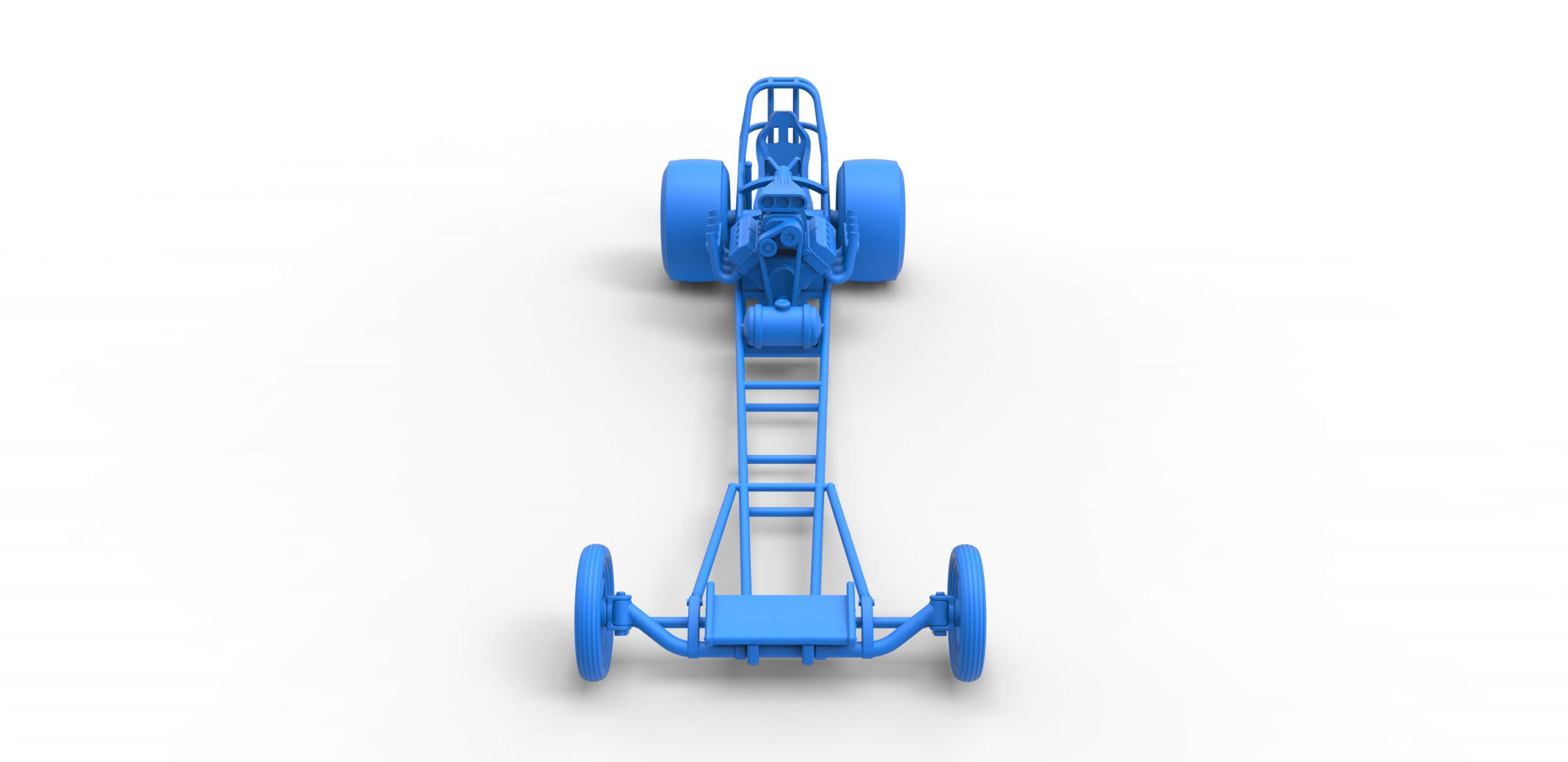 Front Engine Dragster V8 1:25 - 3D Model by TechItemsRock